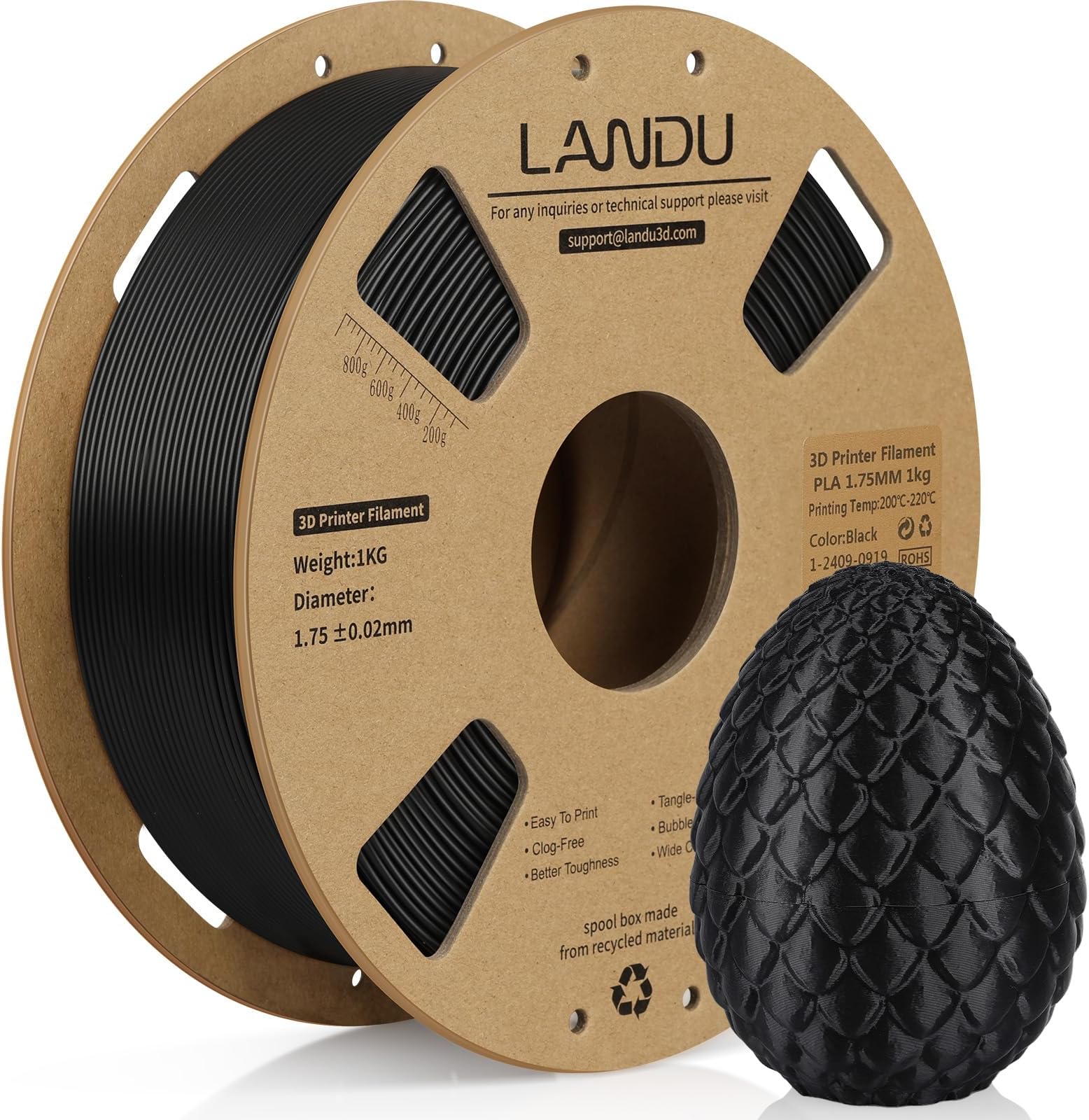 Amazon.com: HELLO3D 3D Printer Filament,PLA Plus Filament 1.75mm ...