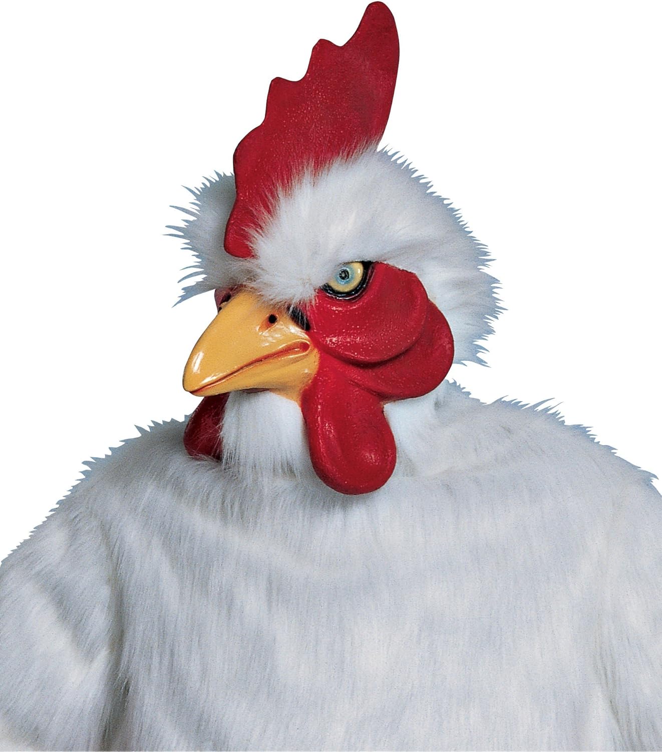 Amazon.com: Costume Culture Men's Supreme Chicken Mask, White, One Size ...