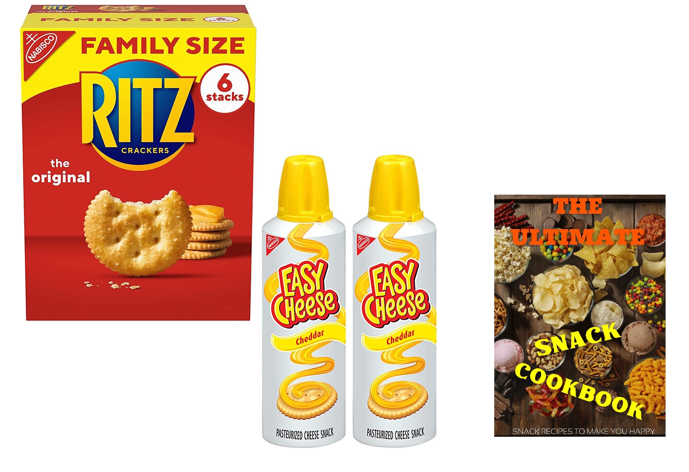 Ritz Original Crackers And Easy Cheese Cheddar Snack Variety Pack ...