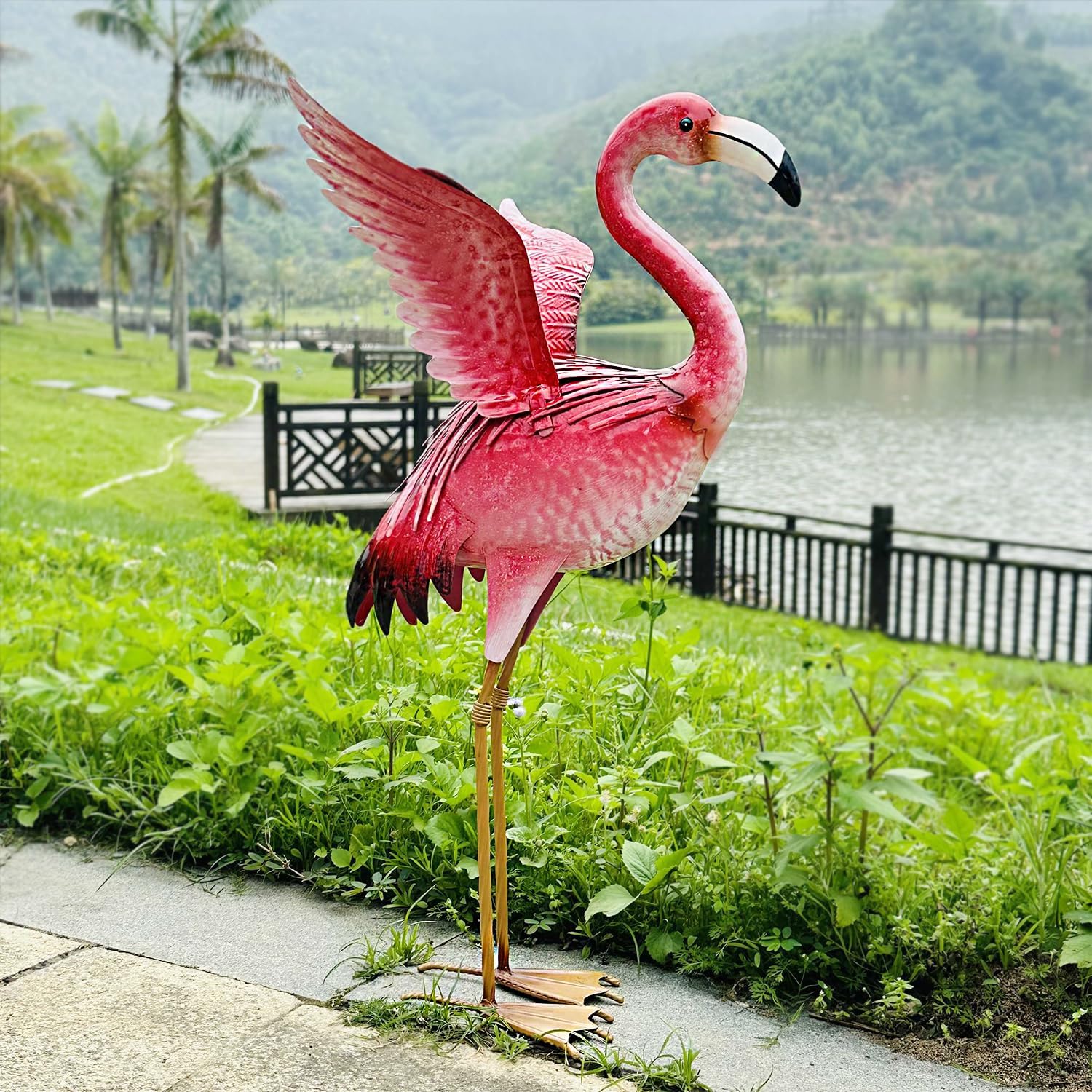 Amazon.com: Northlight 9.5" Three Amigos Beach Flamingos Outdoor Garden ...