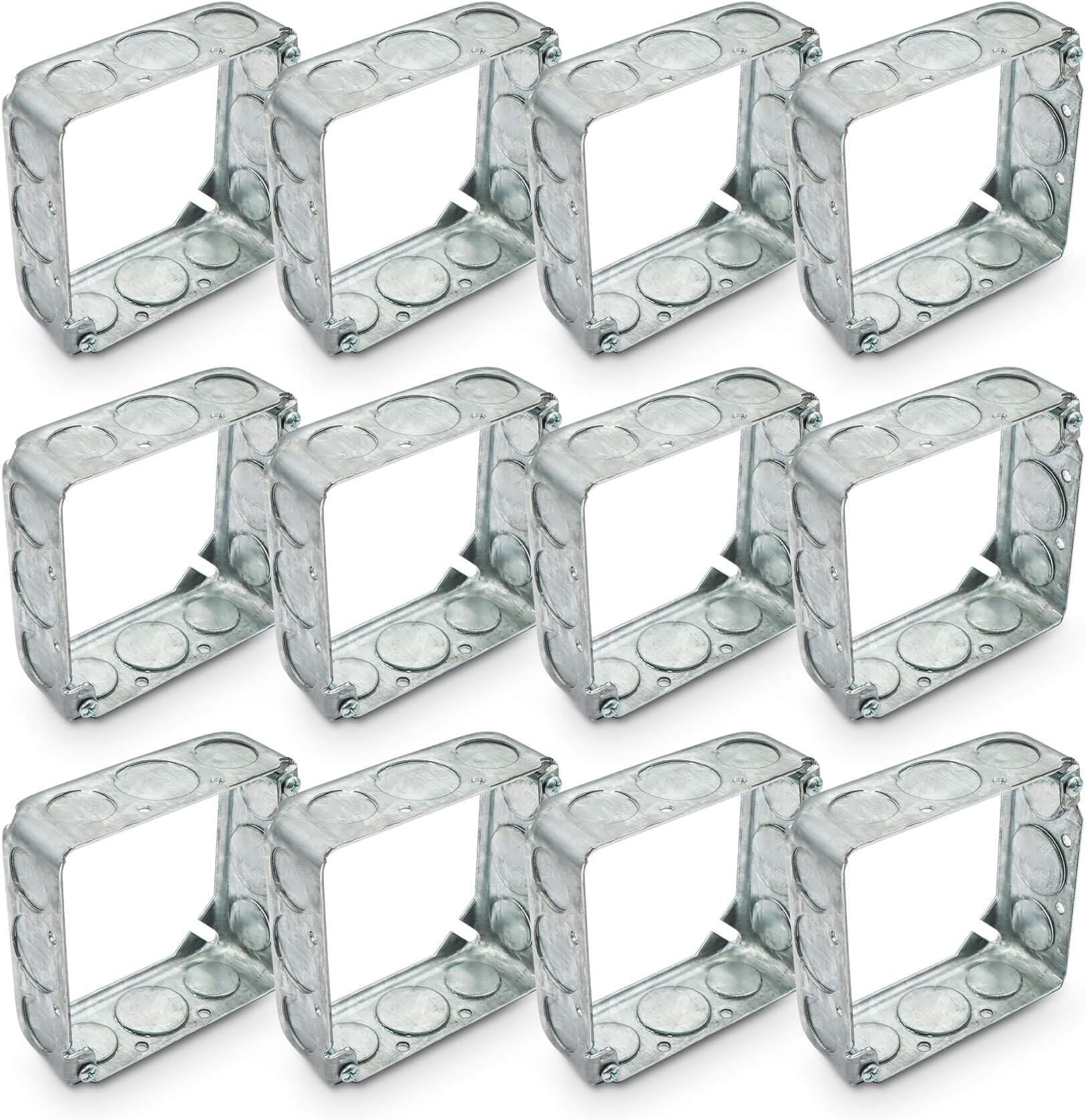 Steel City 531511/23/4 4" Square Box Extension Ring, 1-1/2" Deep, 1/2 ...