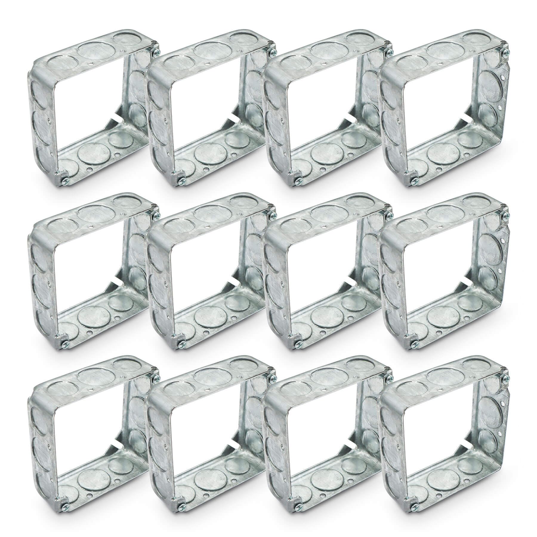 Qlvily 12 Packs Square Extension Ring, 4" L X 4" W Electrical Box ...