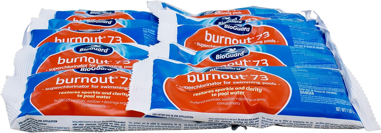 Amazon.com : BioGuard Burnout 73, 1 lb, Pack of 12, Superchlorinator ...