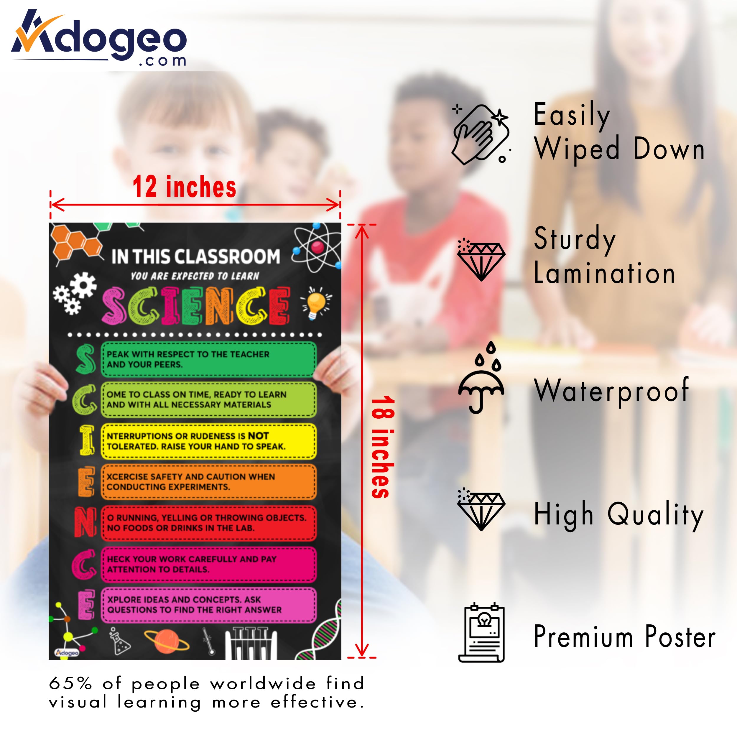 Snapklik.com : ADOGEO Science Classroom Rules Poster - In This ...