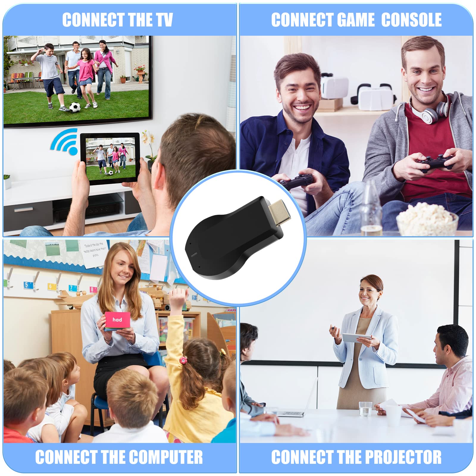 Chromecast Device For Tv HDMI , WiFi 4K 1080P Mobile Screen Mirroring ...