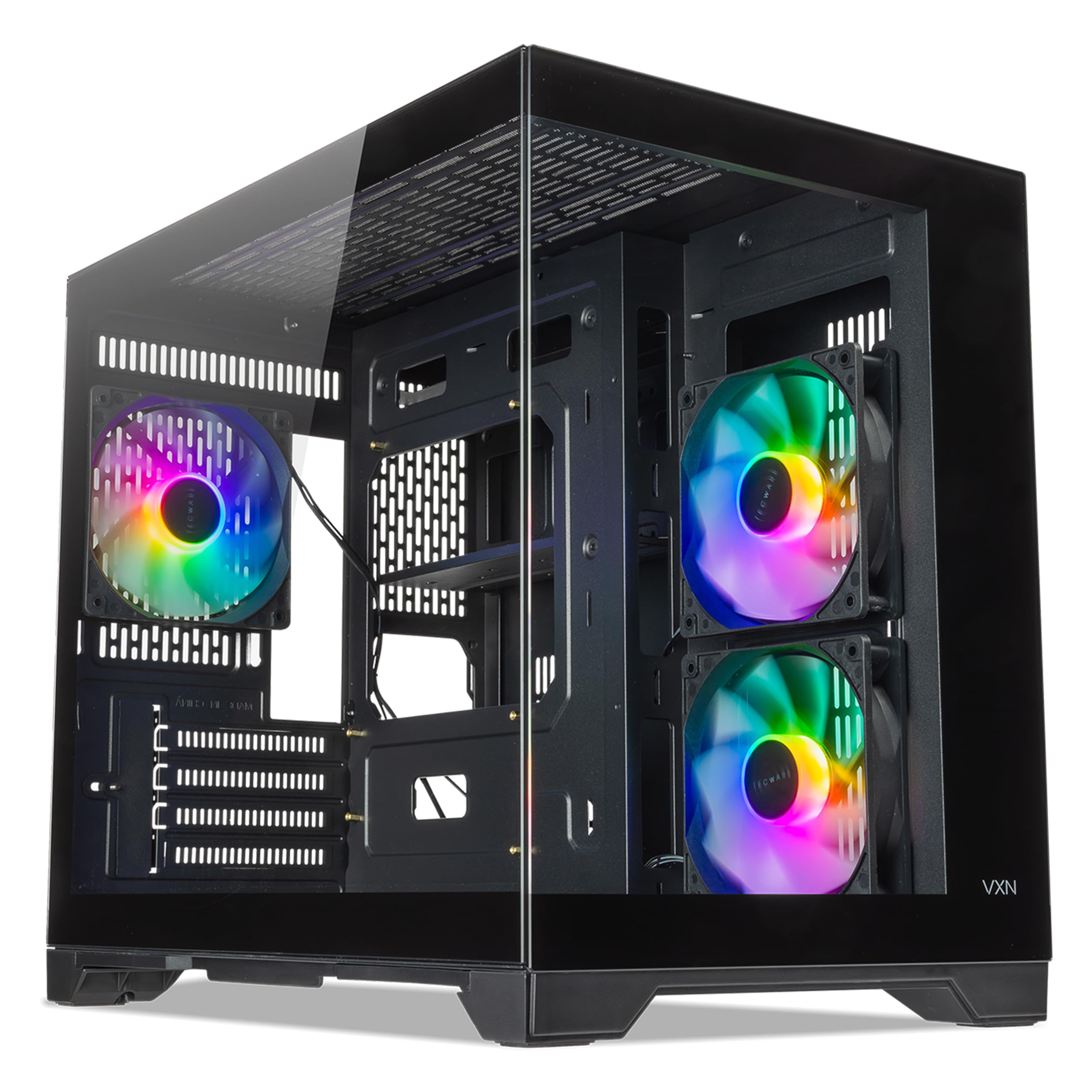 Buy Tecware VXN Evo Pro, MATX ITX PC Case with RGB Fans, Micro ATX ...