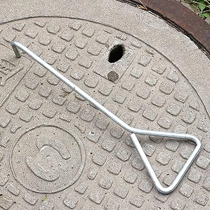 Amazon.com: TREGOO 24 Inch Lifting Manhole Covers Floor Grates Hook ...