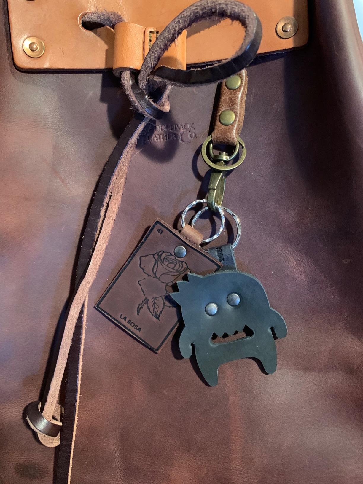 Hide & Drink, Leather Monster Keychain/Key Ring/Holder/Cute Gifts ...