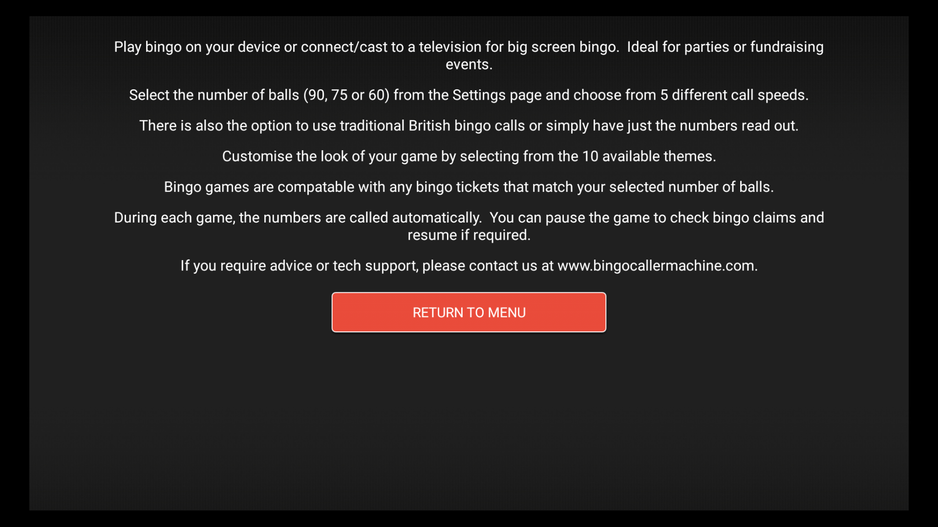 Bingo Caller Machine - App on Amazon Appstore