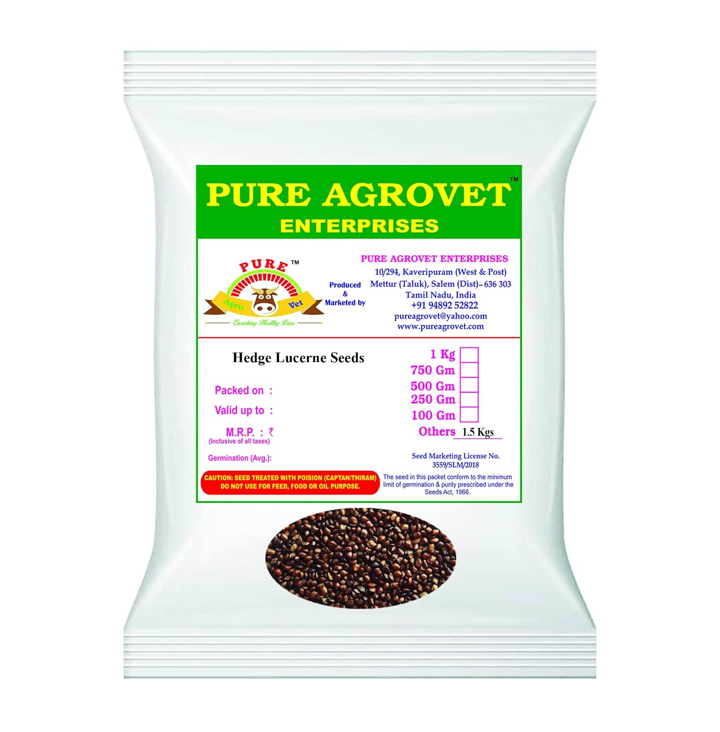 PURE AGROVET ENTERPRISES Hedge Lucerne/Velimasal/Desmanthus fodder ...