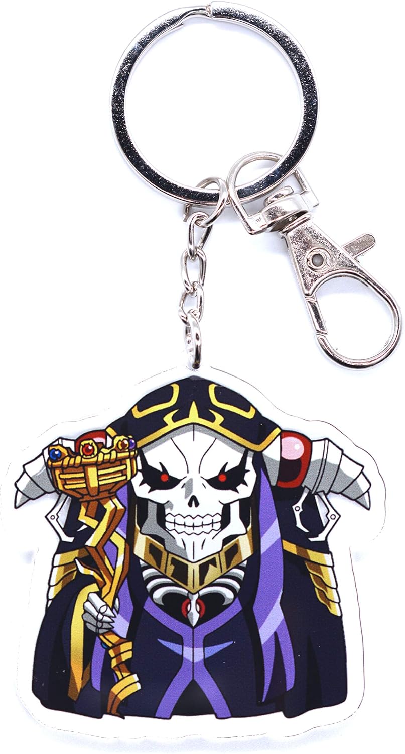 Anime Domain Overlord keyring With Chibi figure (Ainz Ooal Gown ...