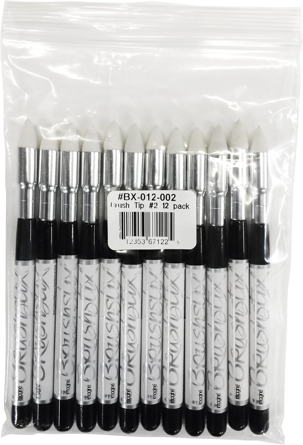 Amazon.com: Imagine Crafts Paint Brushstix 12-Pack Mixed Media Paint ...