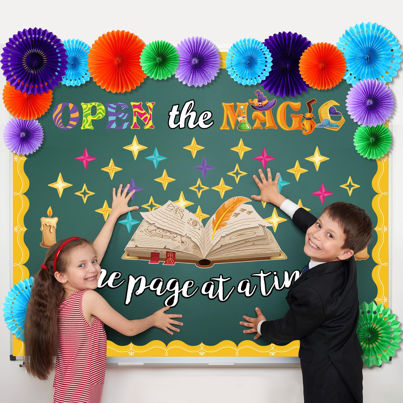 Snapklik.com : 83 Pcs Magic Themed Bulletin Board Set Open The Magic On ...