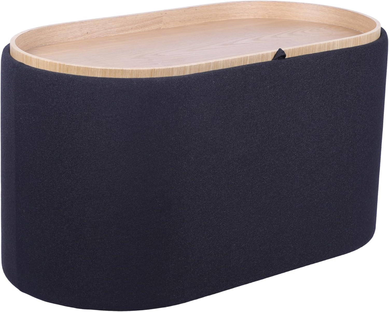 Amazon.com: Techni Home Storage Ottoman with Reversible Tray Top, Black ...
