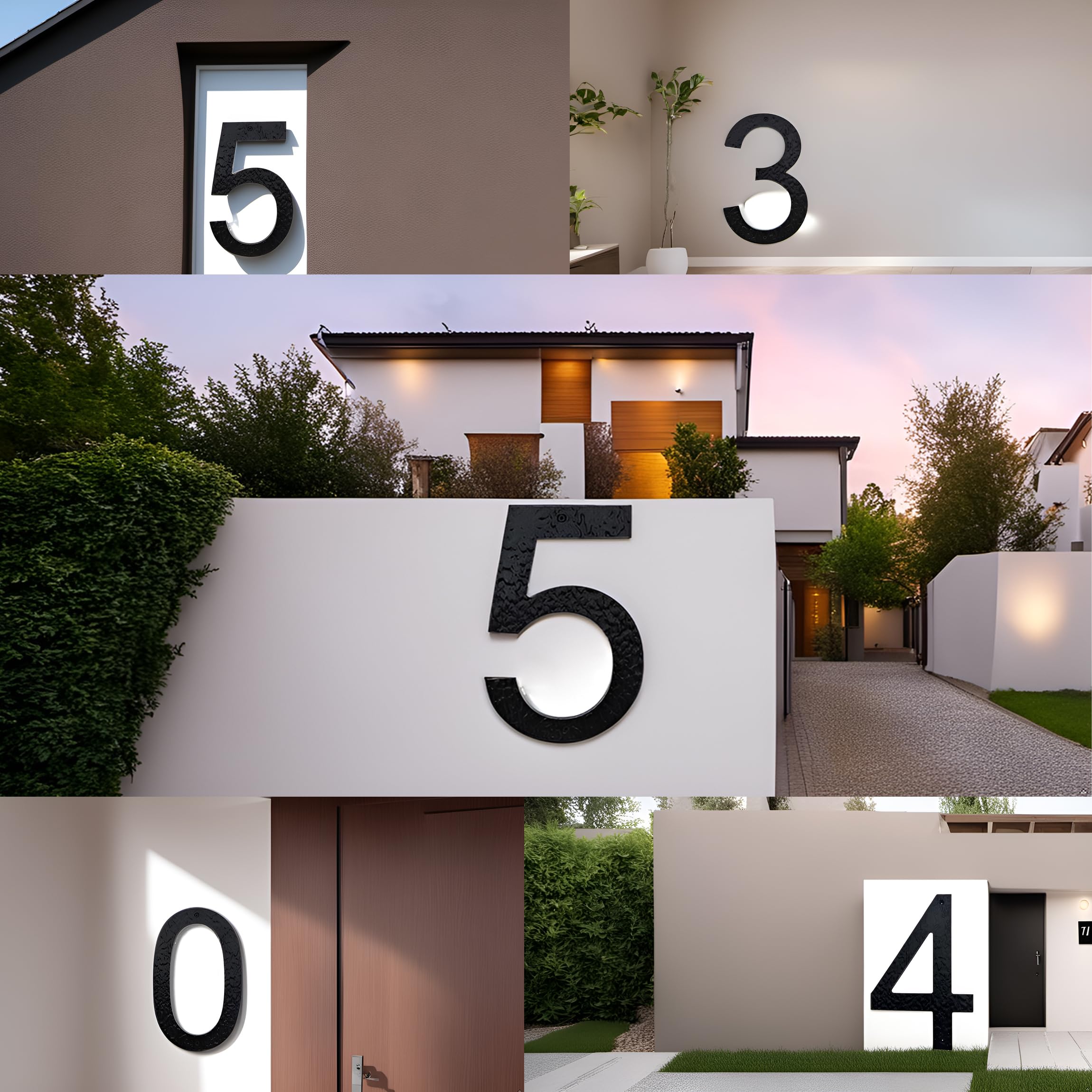 Snapklik.com : 12 Inch High House Numbers For Outside - Anti-Fading ...