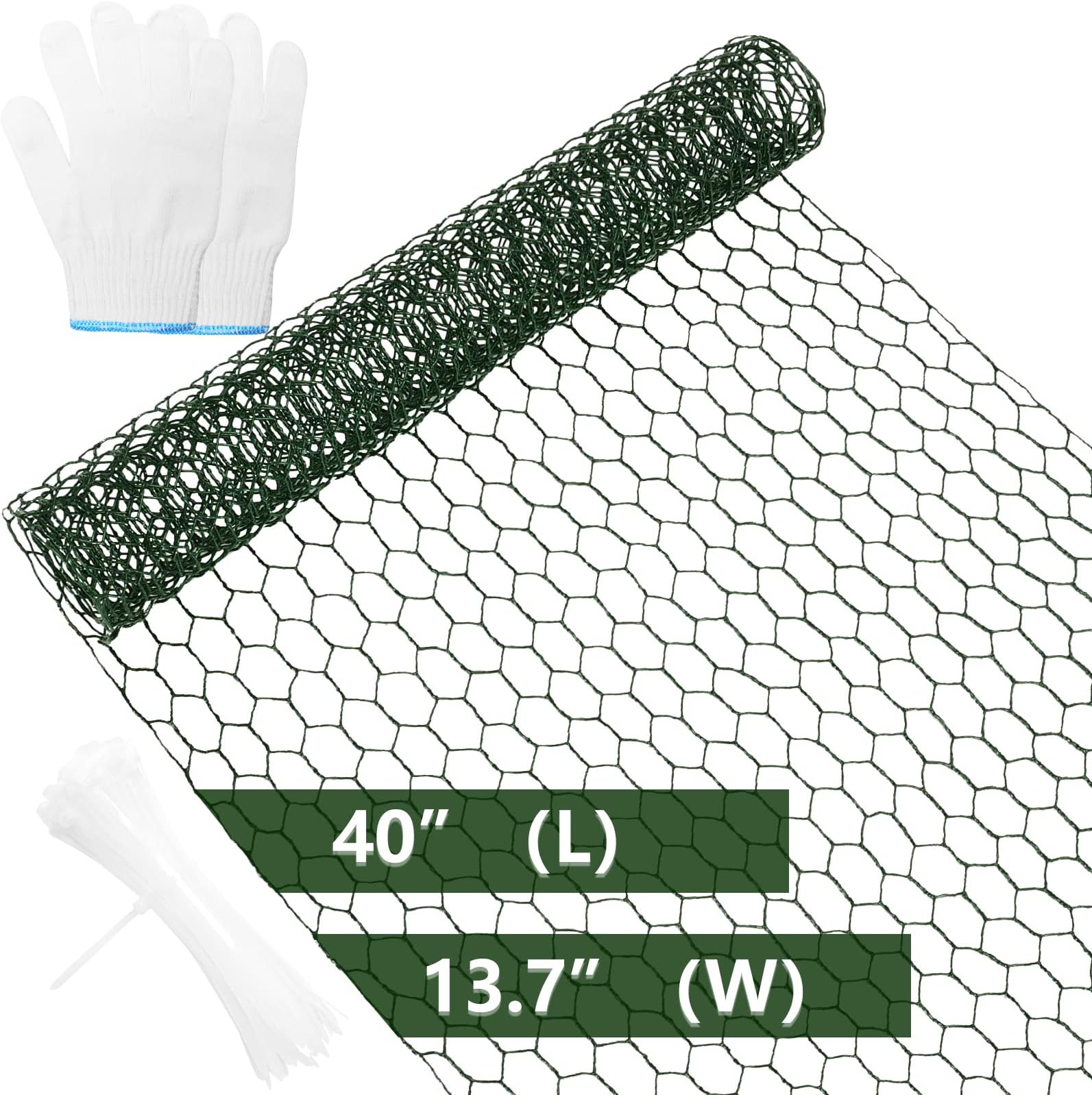 Amazon.com : 4PCS Chicken Wire Fencing 14 Inch x 13 FT Black Chicken ...