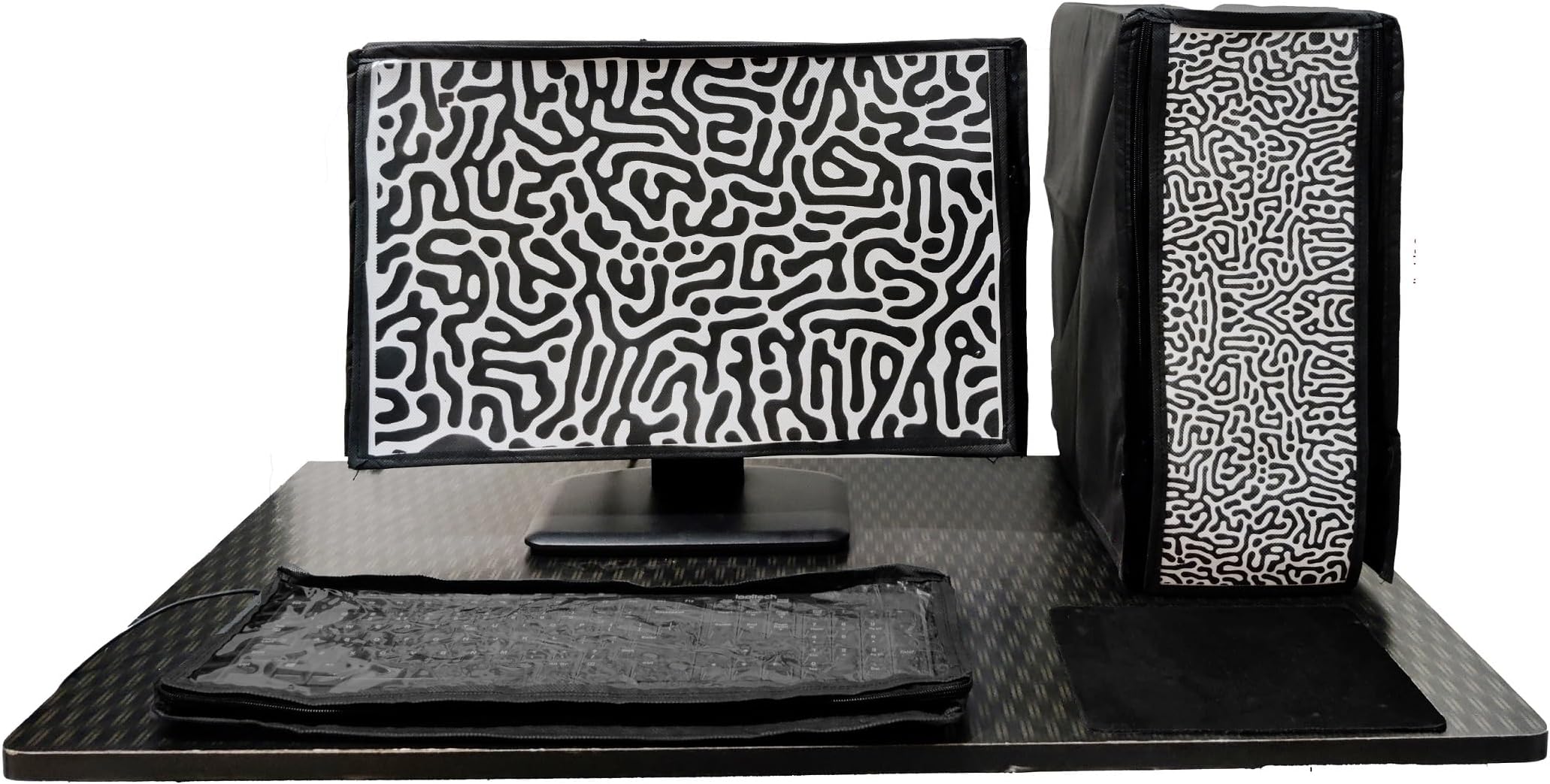 Blufury 22" LED/LCD Computer 4 in 1 Dust Cover Combo Heavy Duty [22 ...