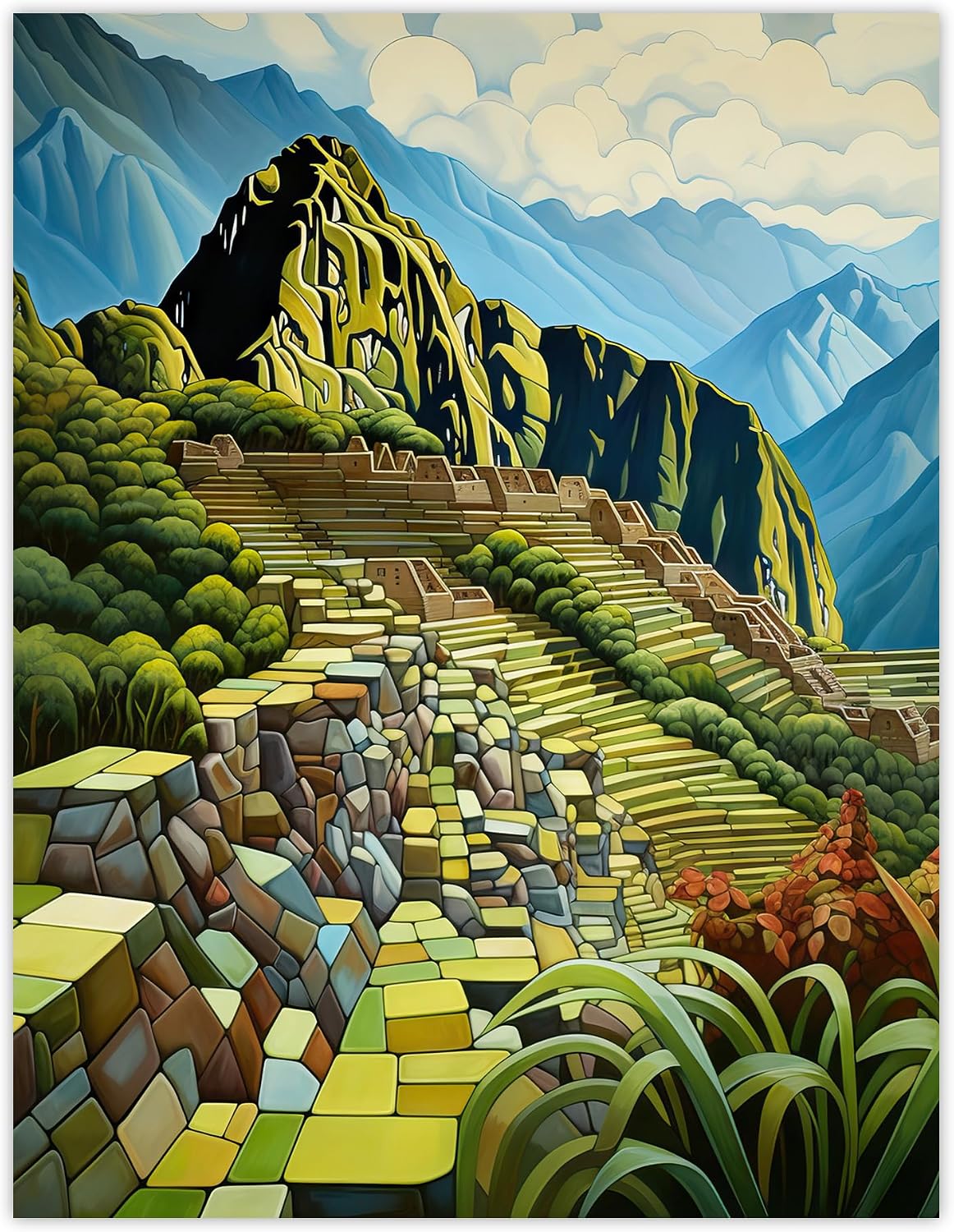 Artery8 Machu Picchu Peru Artwork Stunning Inca Empire Citadel On The ...