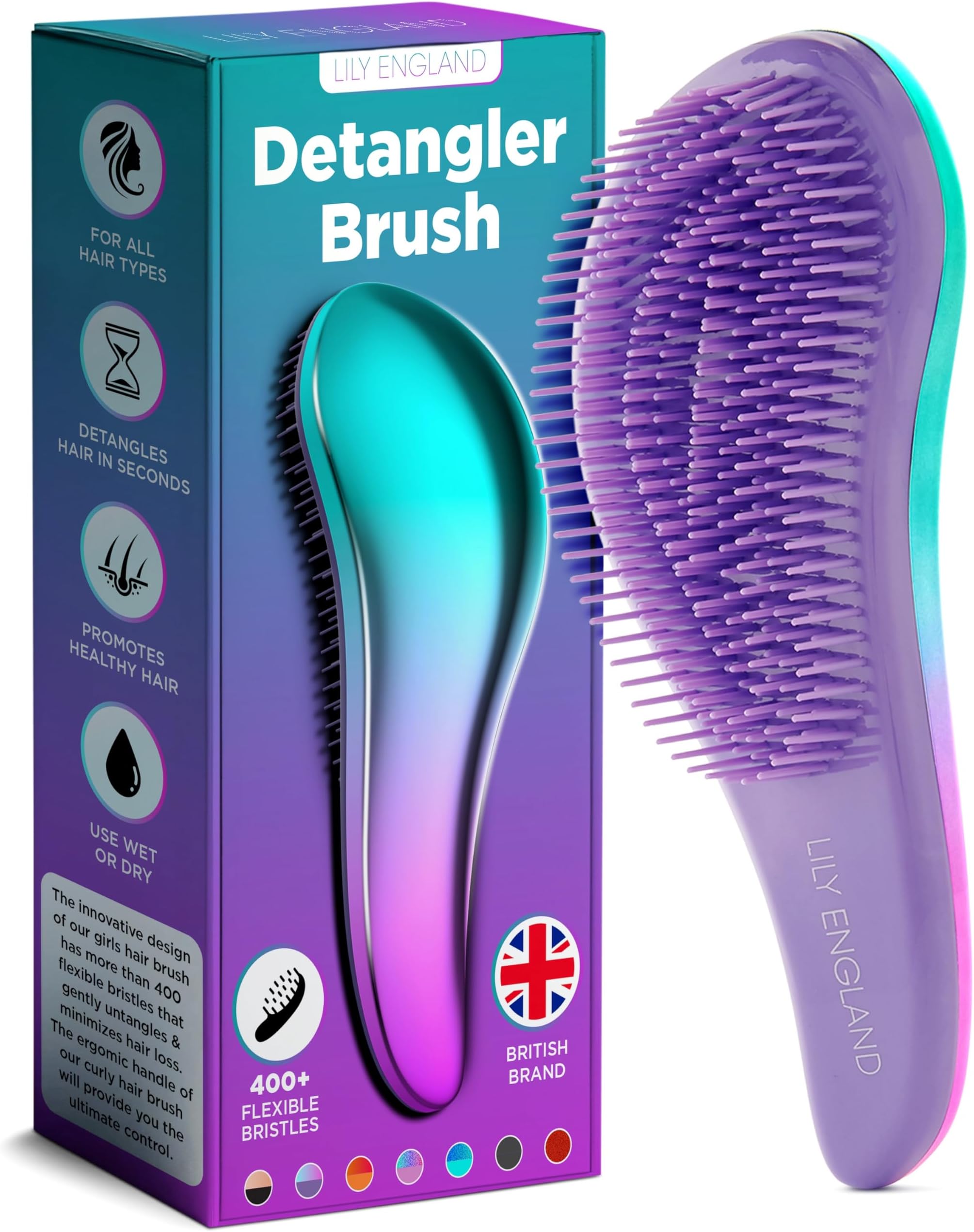 Amazon.com : Crave Naturals Glide Thru Detangling Hair Brushes for ...