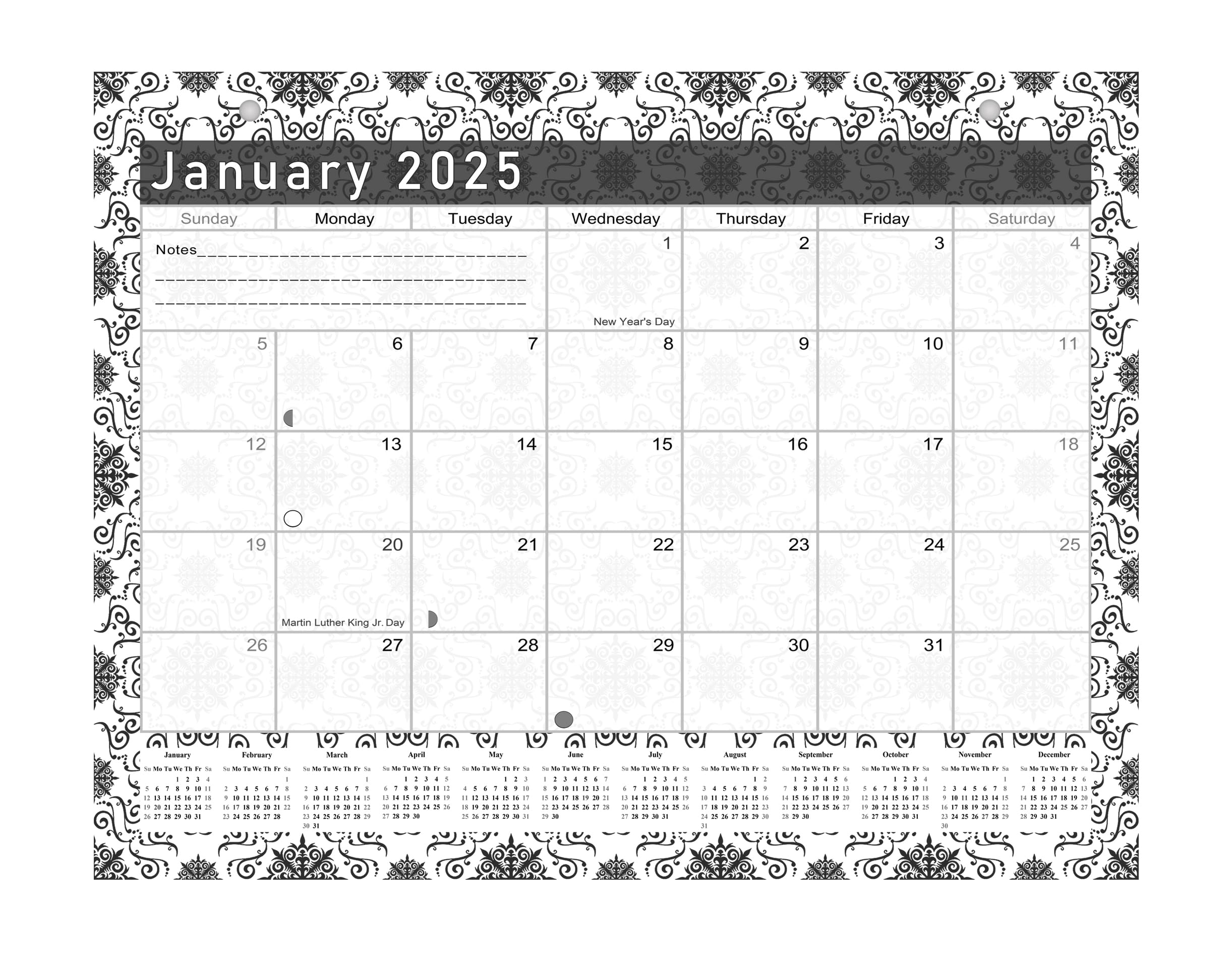 Amazon.com : 2025 Monthly Magnetic/Desk Calendar - 12 Months Desktop ...