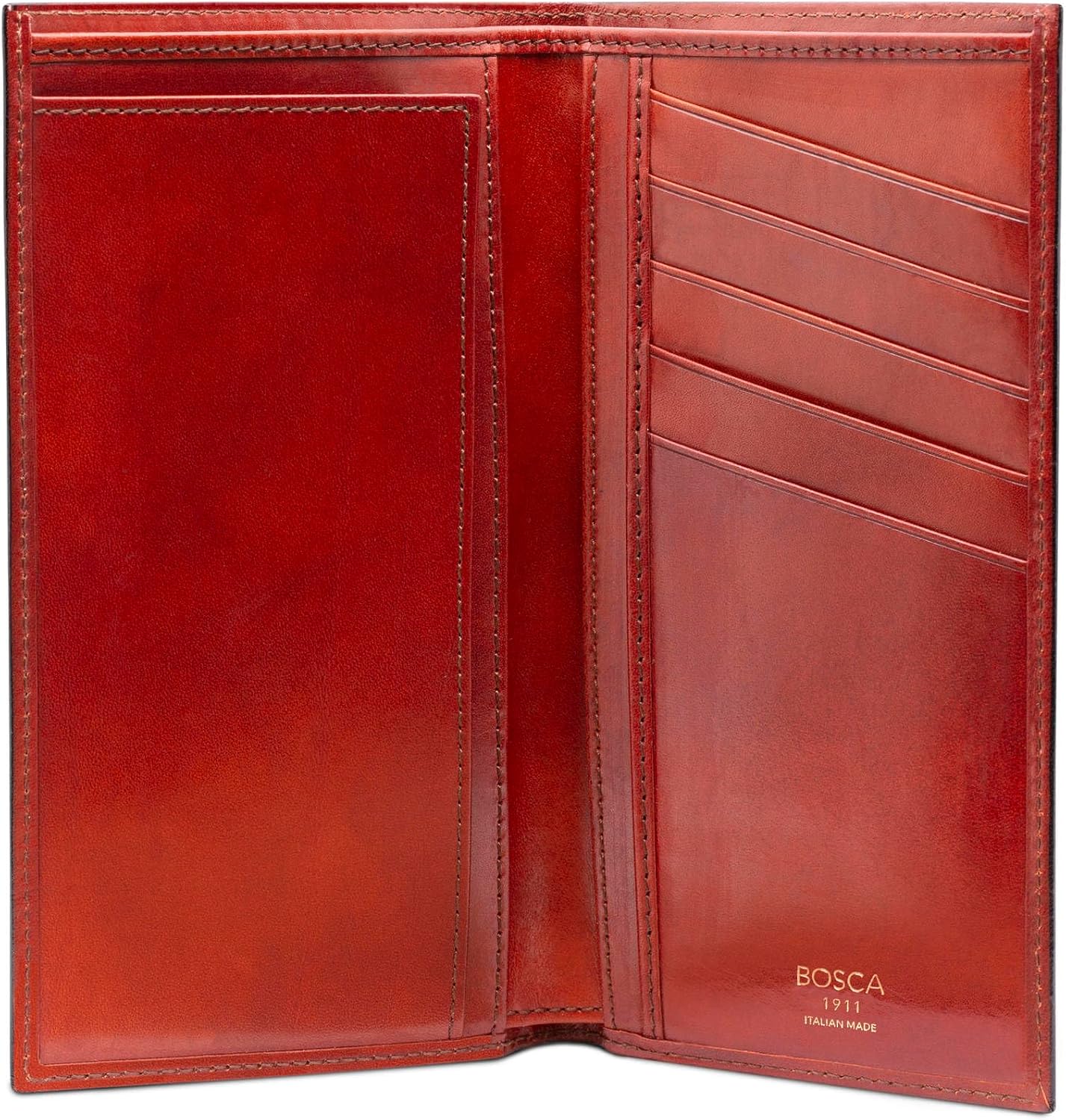 Amazon.com: Bosca Men's Italian Leather Coat Pocket Wallet - Hand ...