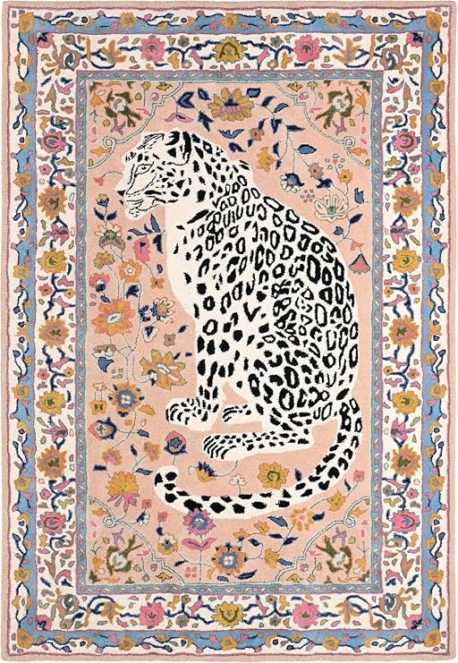Amazon.com: Handmade Cheetah Wool Area Rug - Traditional Animal Print ...