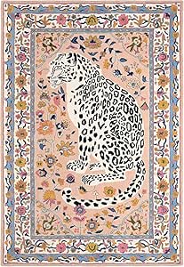 Amazon.com: Handmade Cheetah Wool Area Rug - Traditional Animal Print ...
