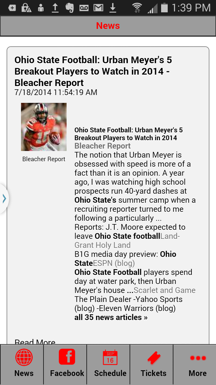 Ohio State Football - App on Amazon Appstore