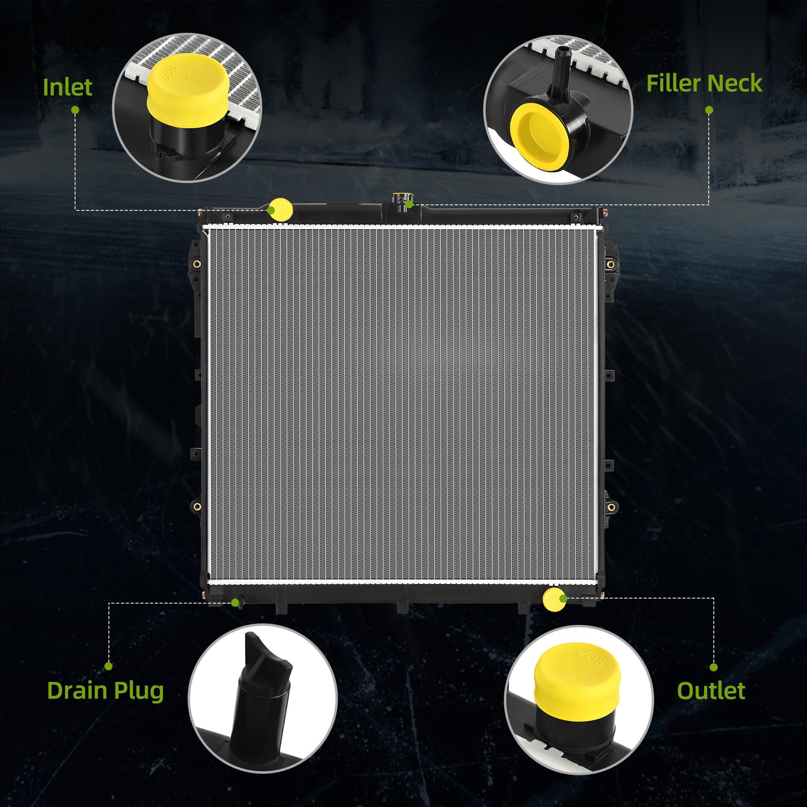 AUTOSAVER88 Radiator Compatible with 2007-2020 Tundra 2008-2014 Sequoia ...