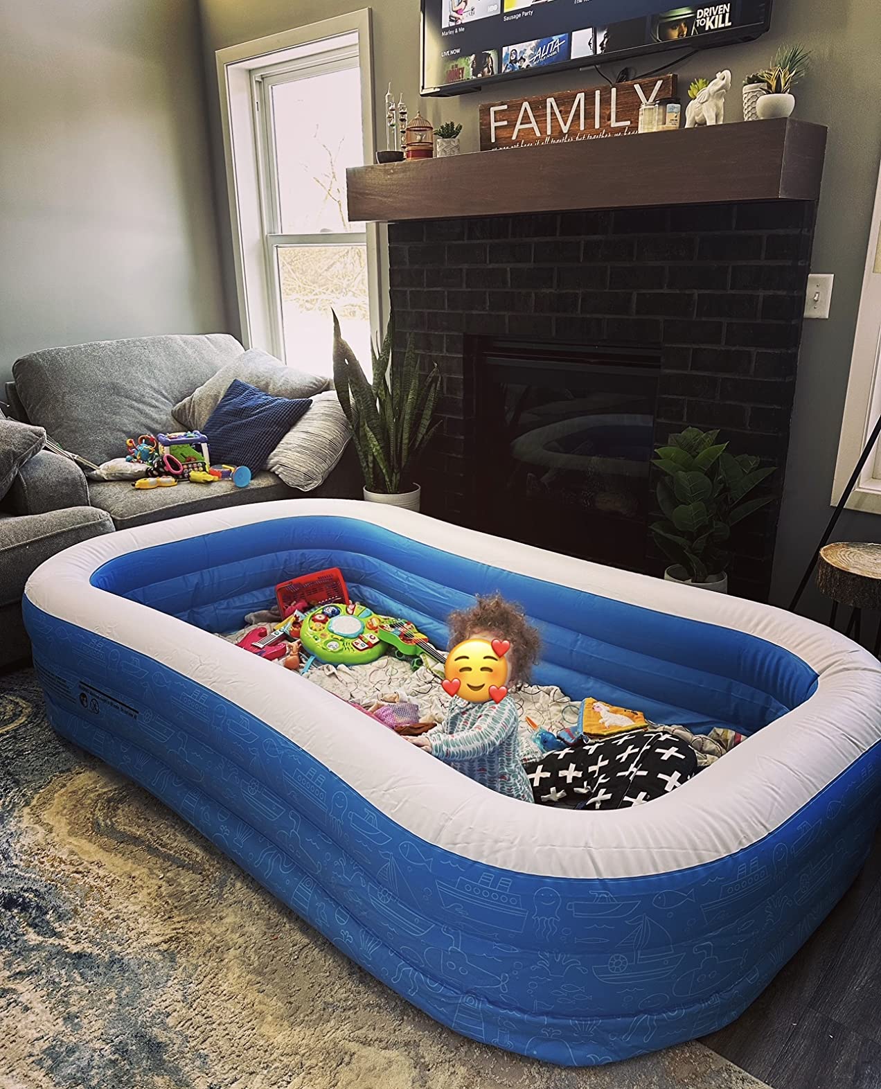 $15/mo - Finance Swimming Pool, 120" X 72" X 22" Inflatable Pool Family ...
