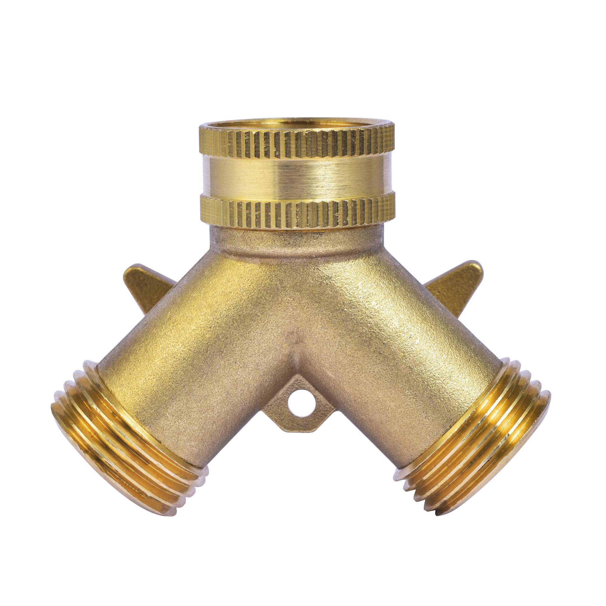 Snapklik.com : Garden Hose Splitter 2 Way, Heavy Duty Solid Brass Water ...