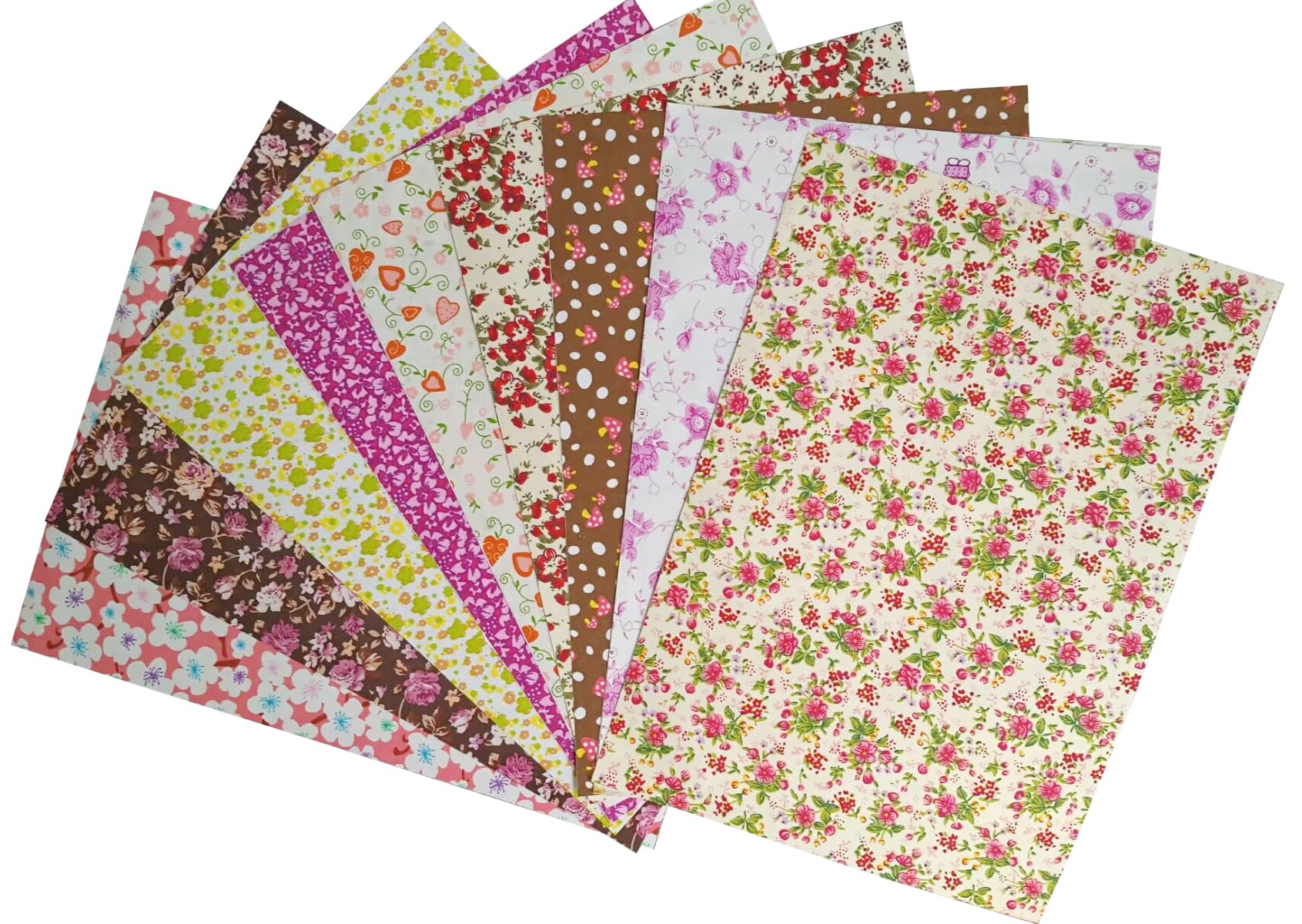 10 Sheets 30 x 20cm Self-Adhesive Fabric Sticky Back Adhesive Sticky ...