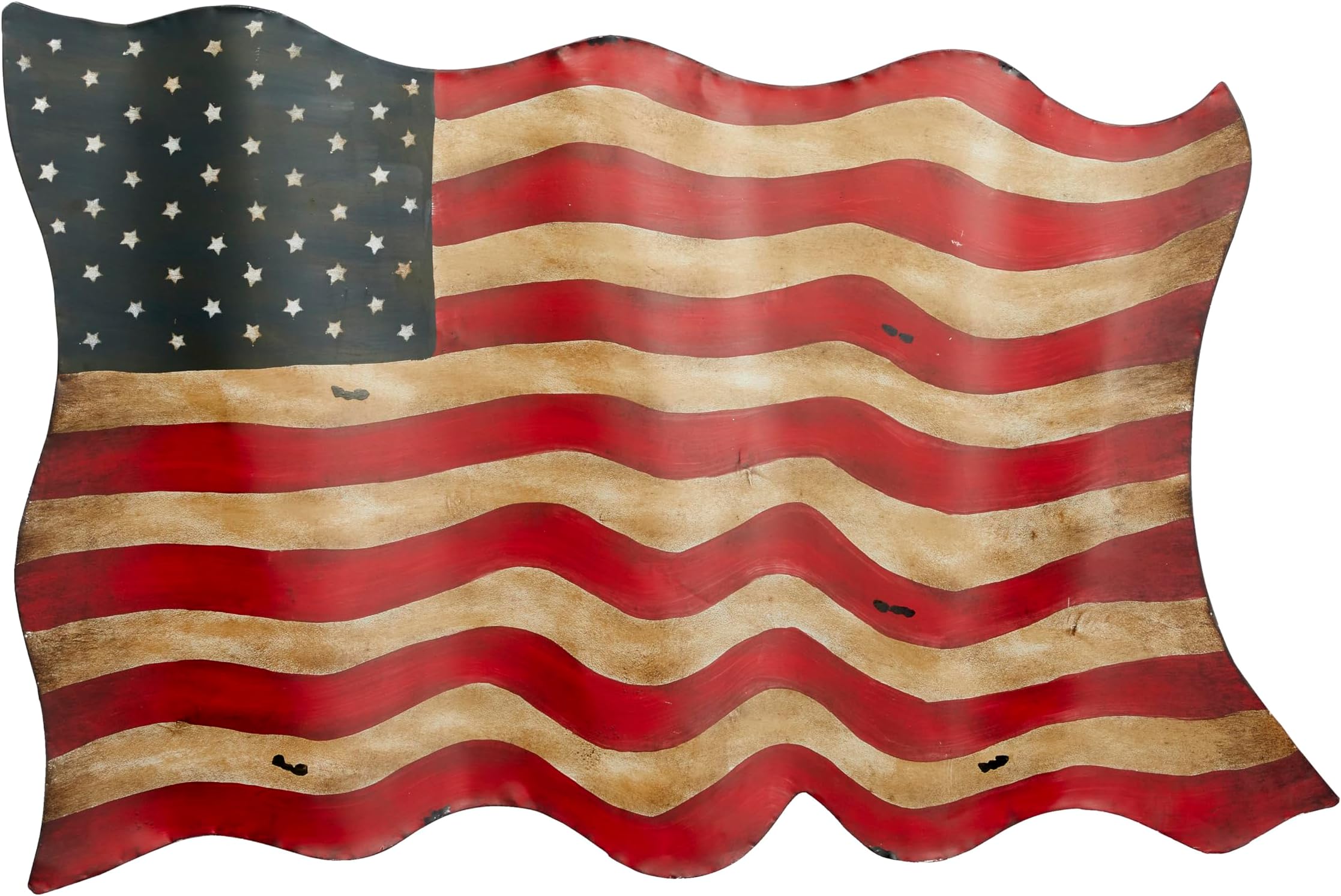 Amazon.com : Rogue River Tactical USA American Waving Flag Metal Tin ...