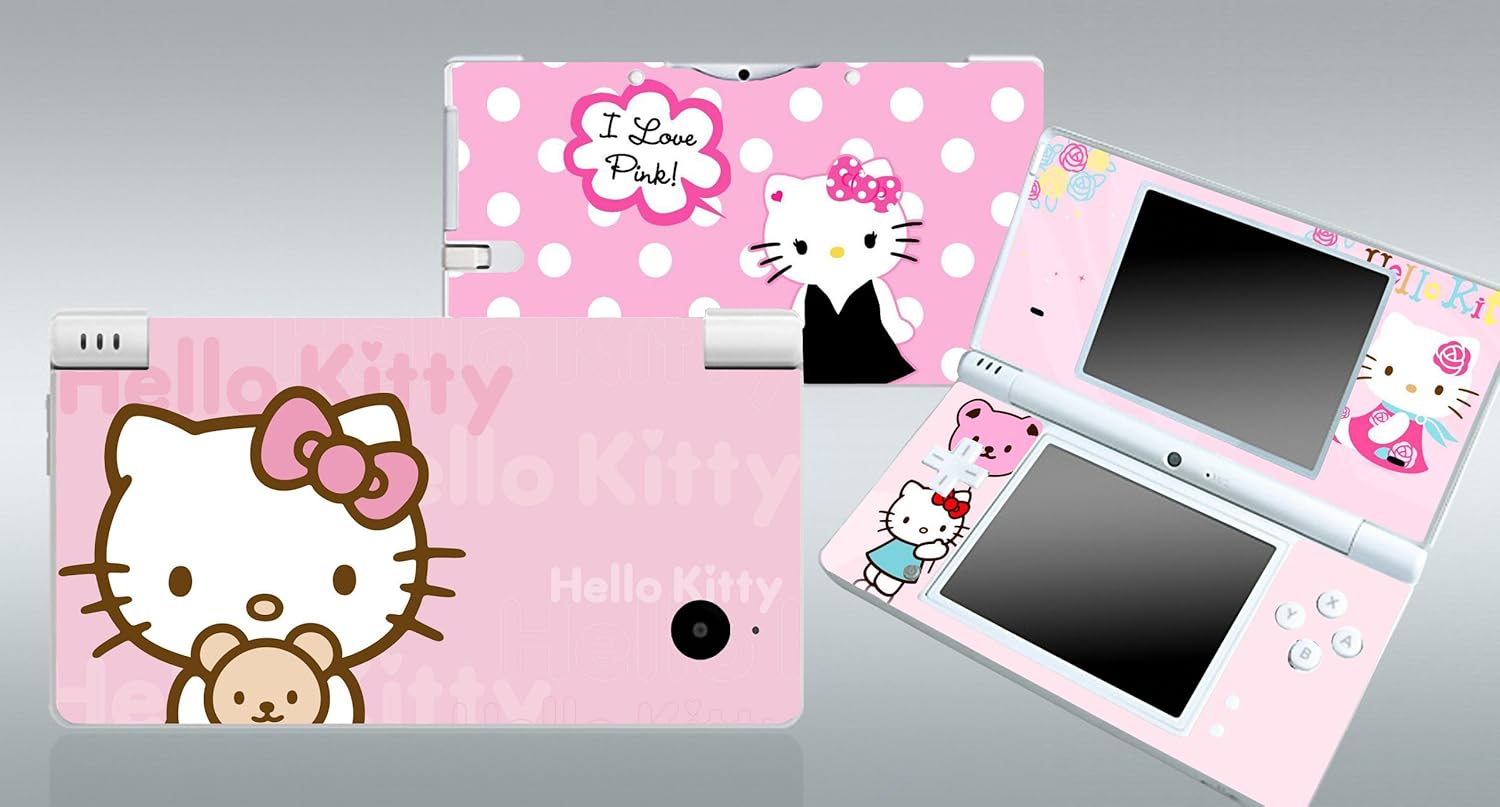 Amazon.com: Hello Kitty Vinyl Skin Sticker Decal Cover for Nintendo DSi ...