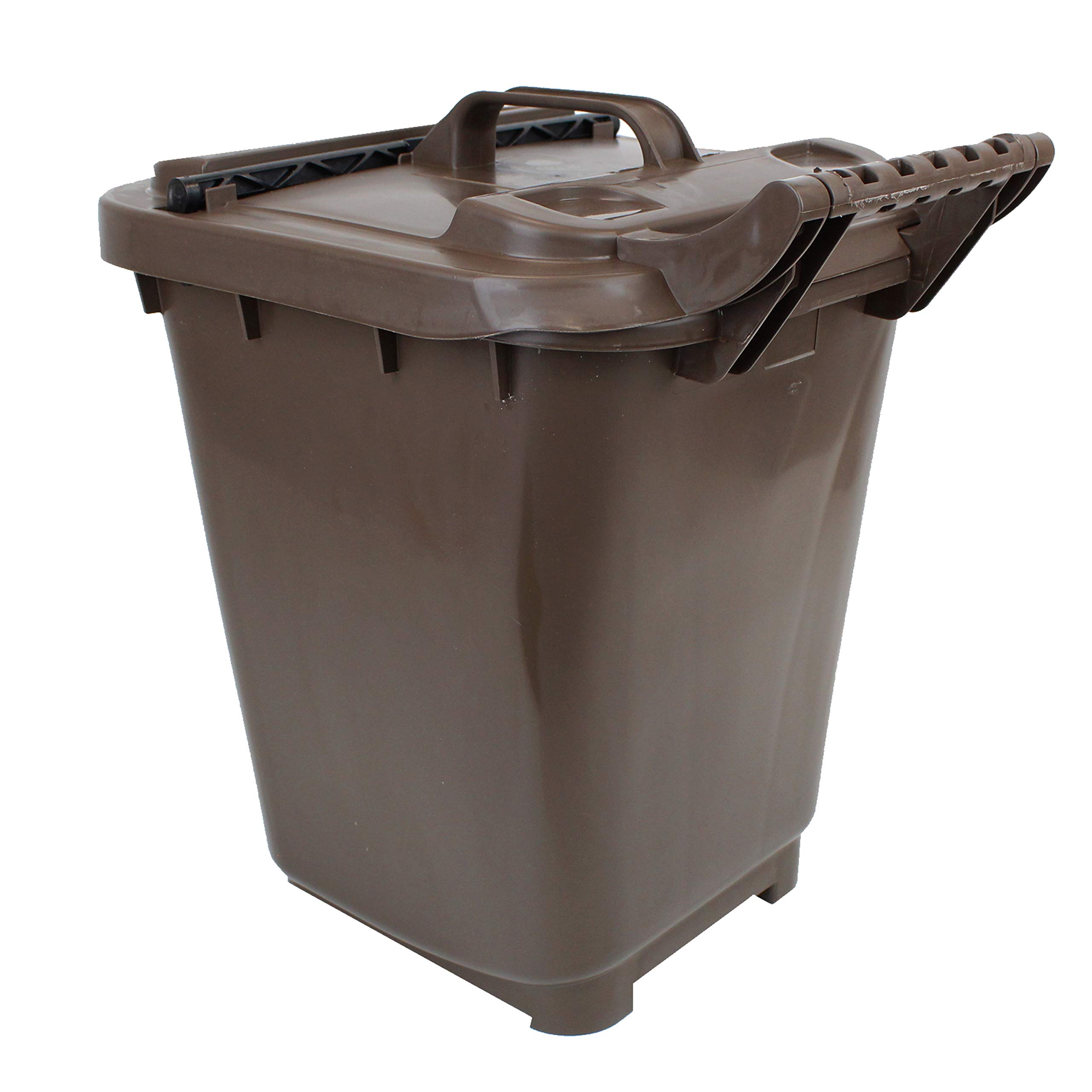 All-Green Kerbside Compost Caddy with Locking Lid - Brown - for Food ...