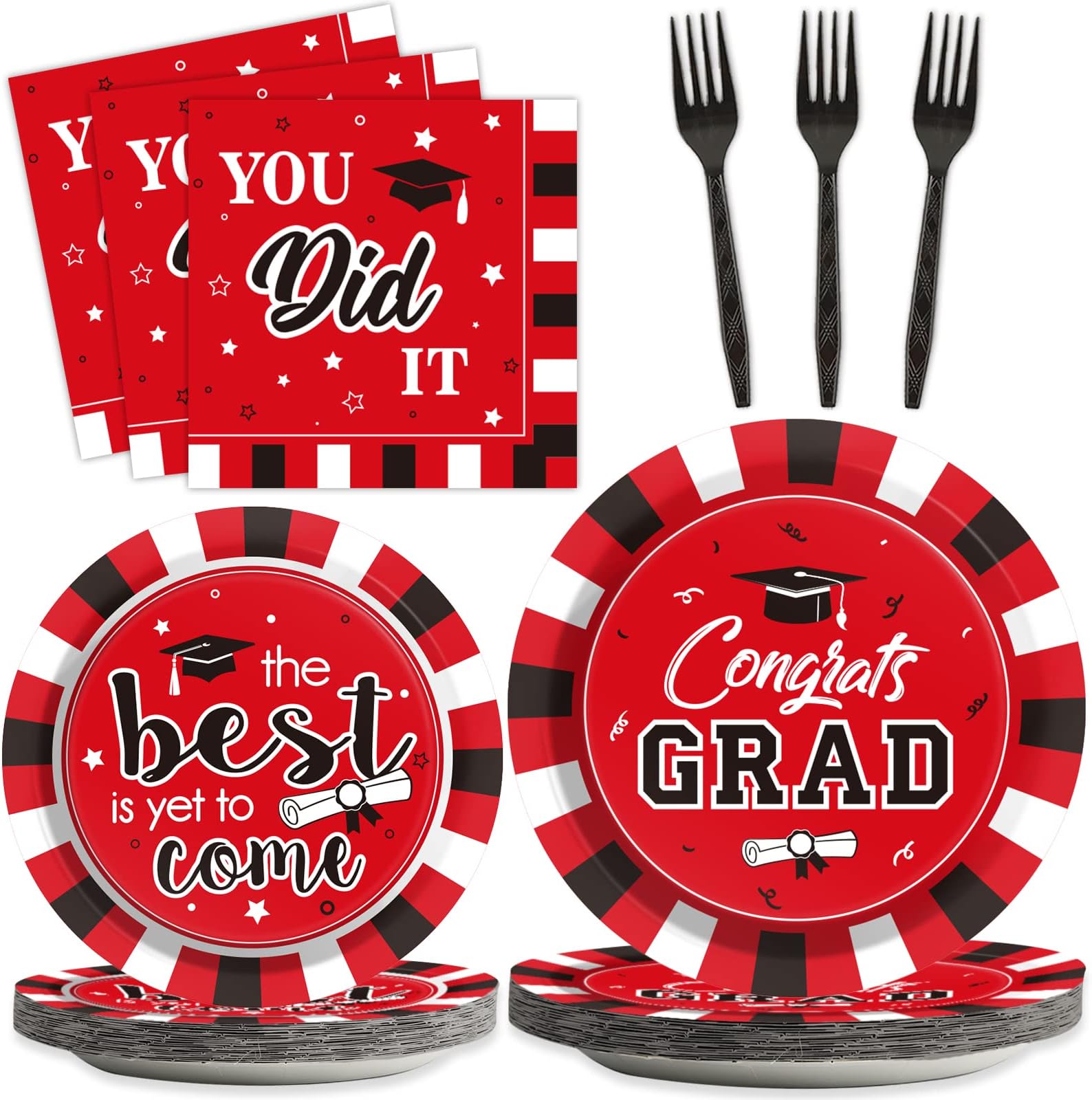 Amazon.com: Ecomore 2023 Graduation Party Decoration Supplies, 175 PCS ...