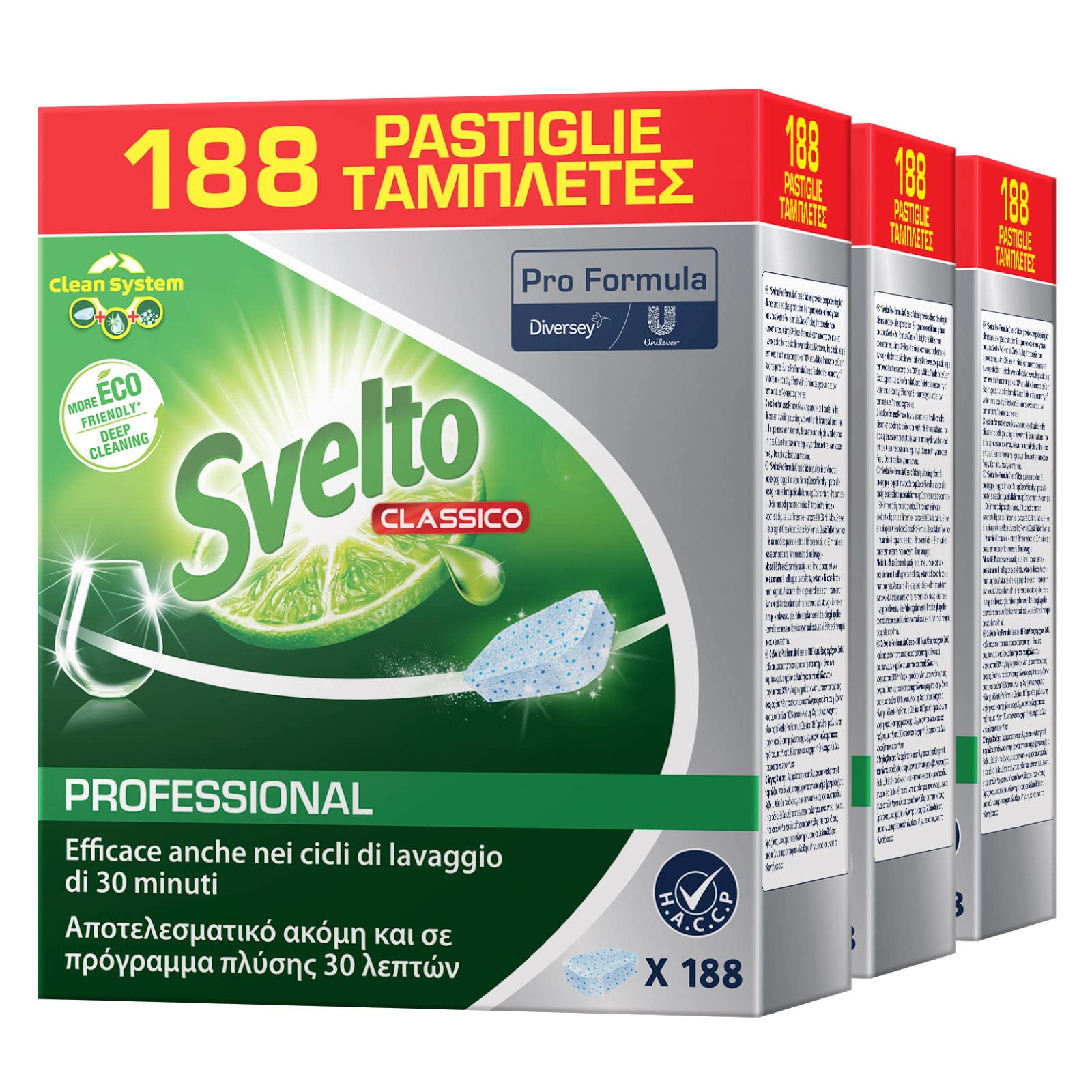 3x Svelto Professional Detersivo Classico in Pastiglie per ...