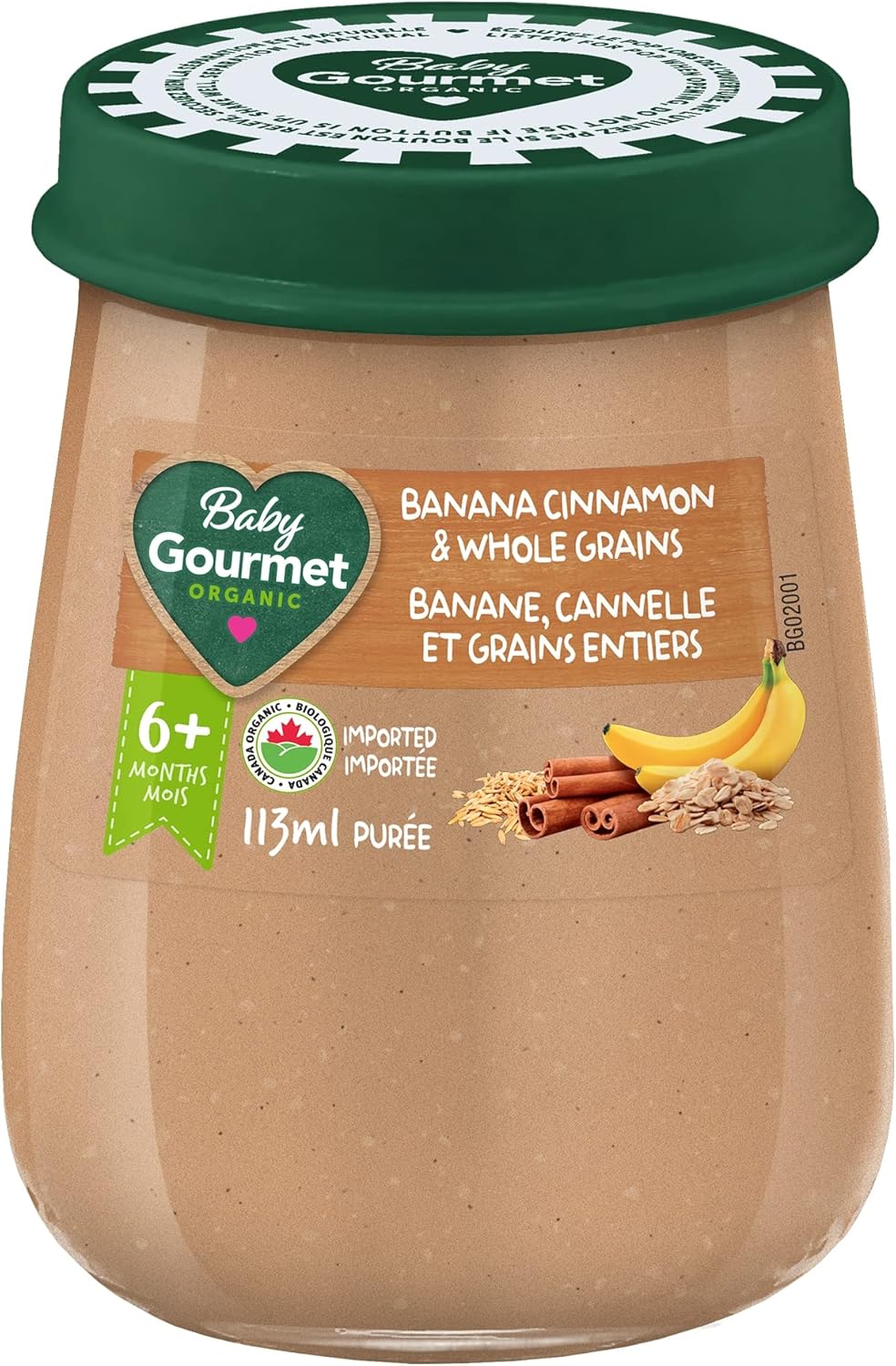 Baby Gourmet Organic Baby Food Jar - Banana Cinnamon & Whole Grains ...