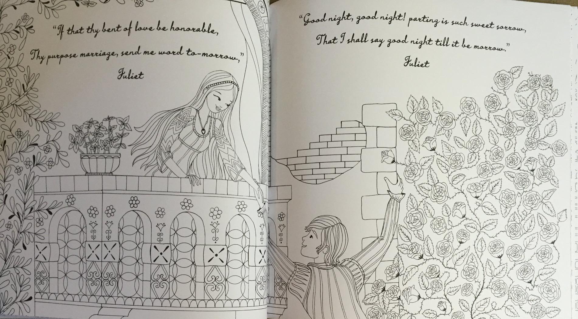 Romeo and Juliet: A Coloring Classic: Shakespeare, William, Janine ...