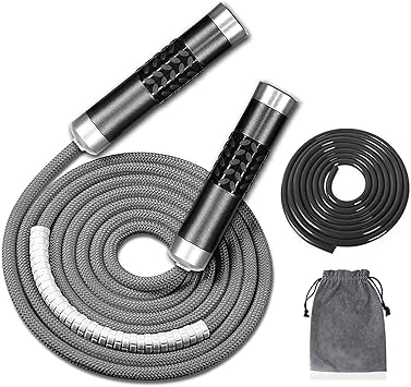 Redify Weighted Jump Rope for Workout Fitness(1LB), Tangle-Free Ball ...