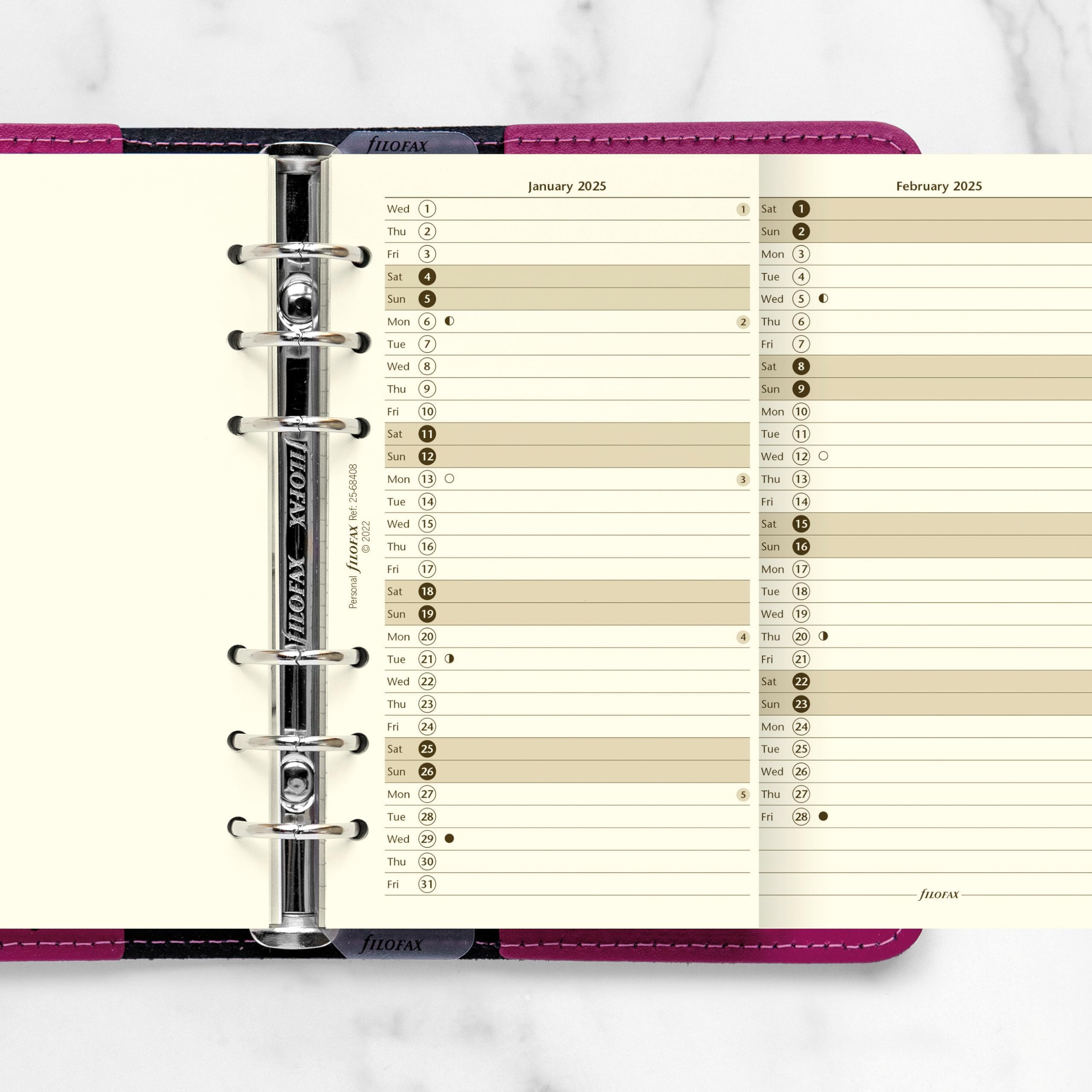 Amazon.com : Filofax Calendar Diary Refill, Personal/Compact Size ...
