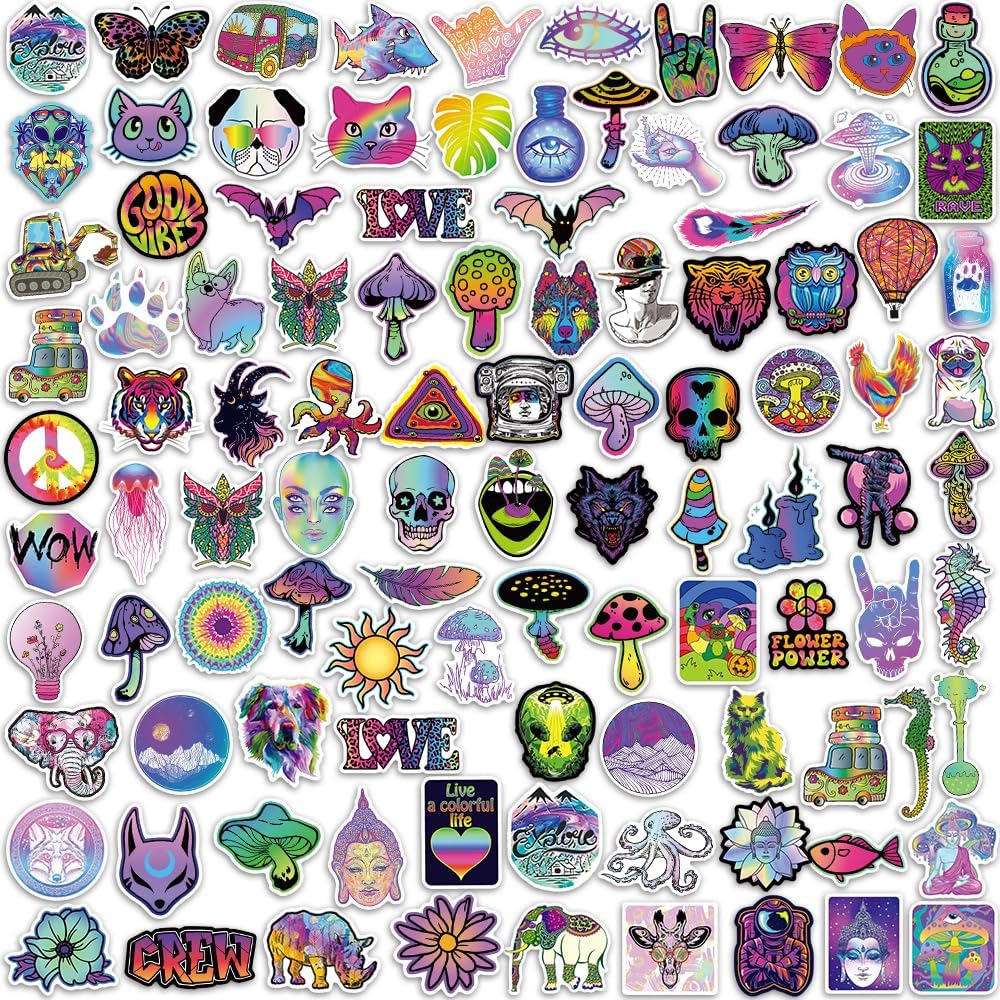 Amazon.com: HI-REEKE 50 pcs Spider Stickers Set, Jumping Spider Water ...