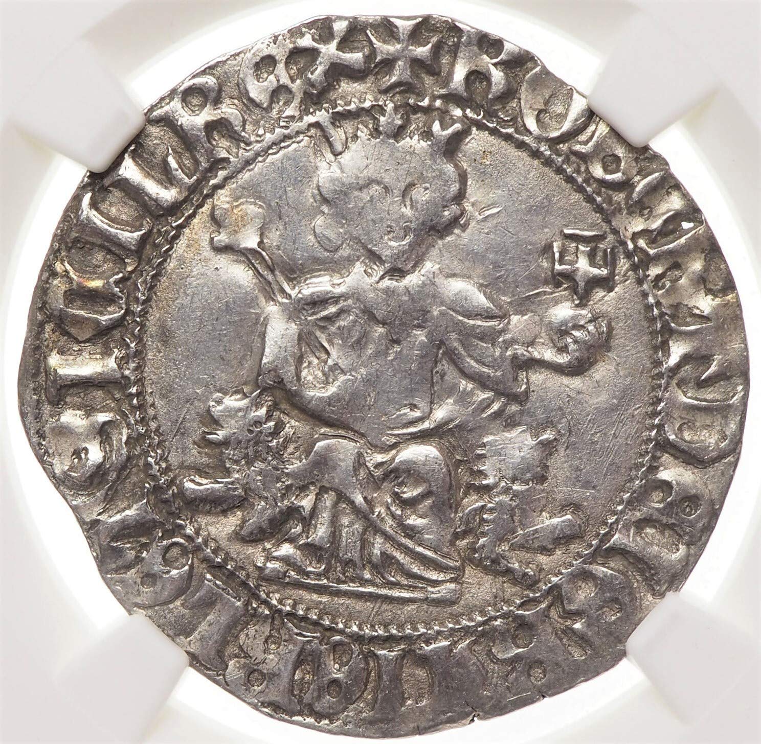 IT 1309-1343 AD Italy Gigliato Italian Silver Coin Gigliato AU58 NGC at Amazon's Collectible ...