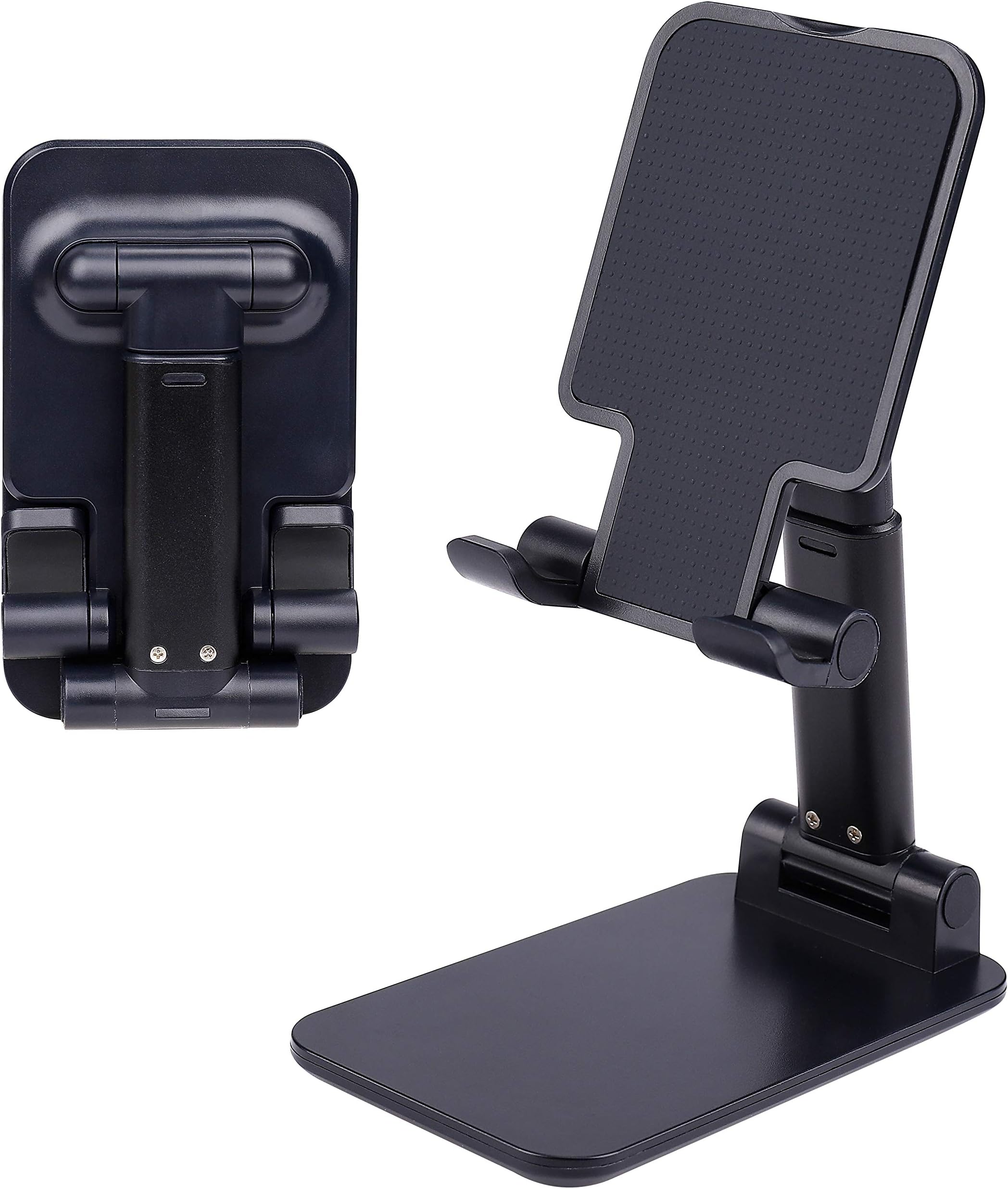 Support Telephone Bureau Portable Noir Pose Téléphone Pliable 360 ...
