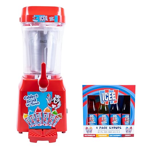 Amazon.com: Fizz Creations ICEE Home Countertop Slushie Maker & 4-Pack ...
