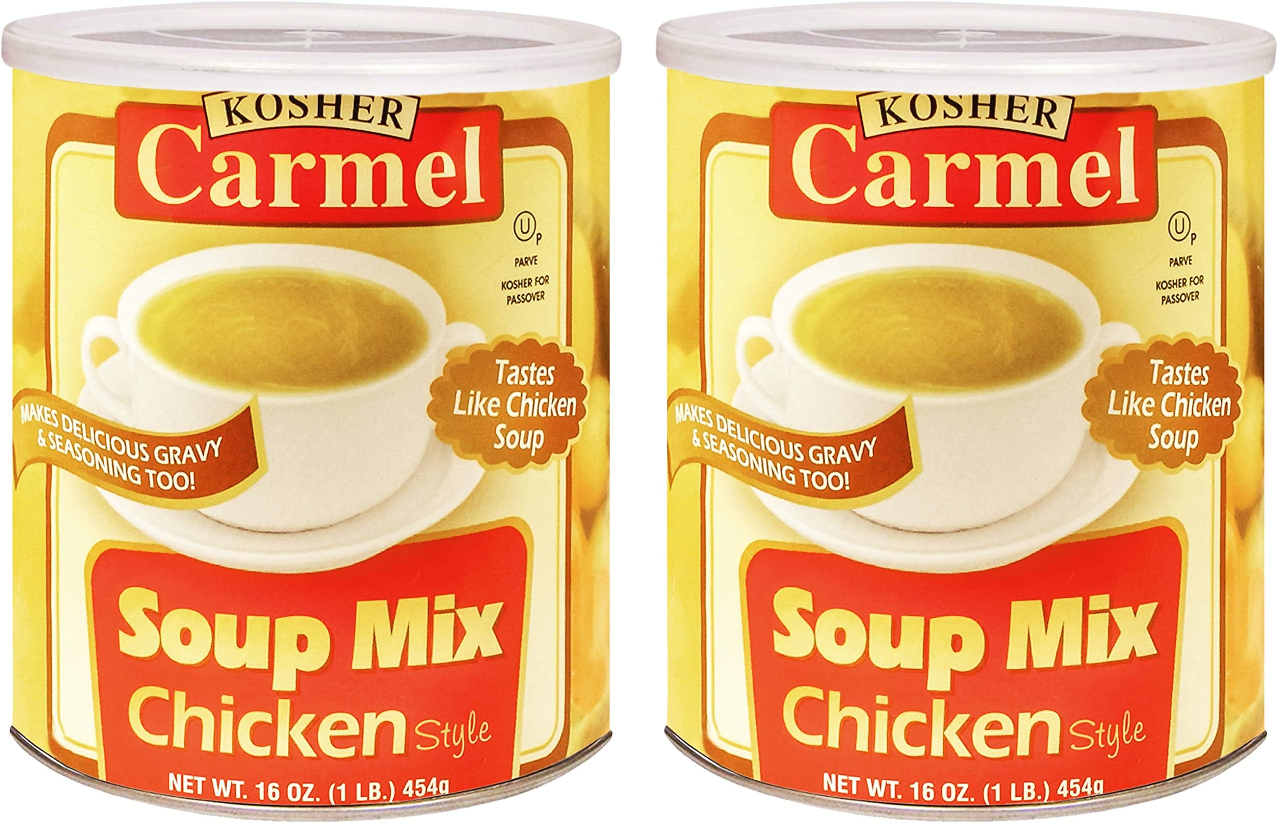 Amazon.com: Carmel Chicken Soup Mix 1LB (2 Pack) Resealable Canisters ...
