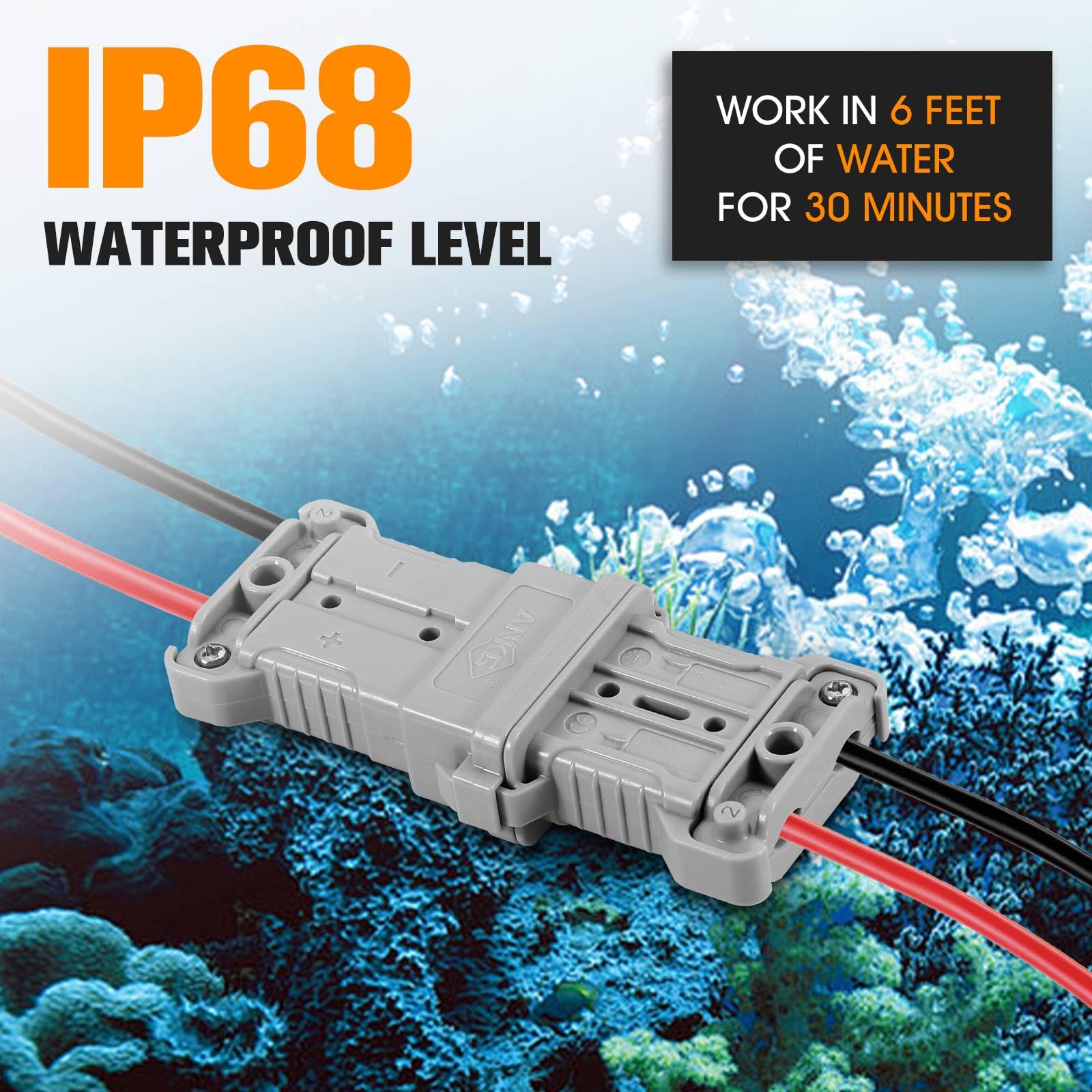 Snapklik.com : Micrl Ip68 Waterproof 50 Amps 6-8 Gauge Battery Quick ...