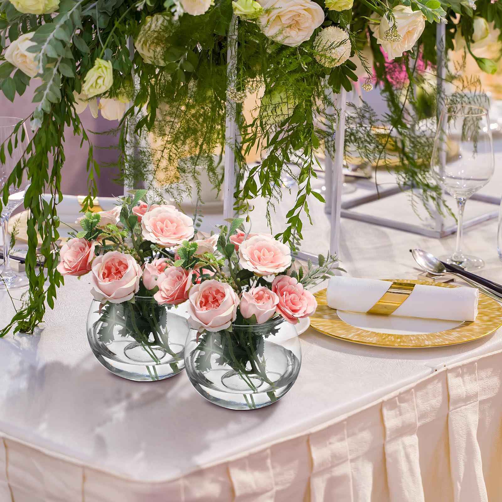 Wedding Table Decorations Fish Bowls 8 X Large 20cm Glass Fish Bowl