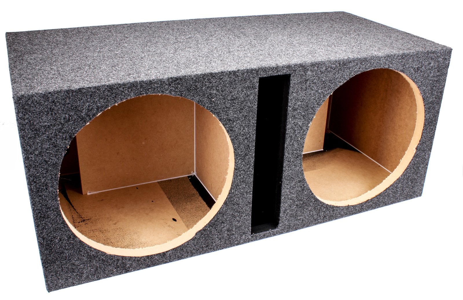 Amazon.com: Qpower 2 Hole 15" Vented Woofer Box with 1" MDF face ...