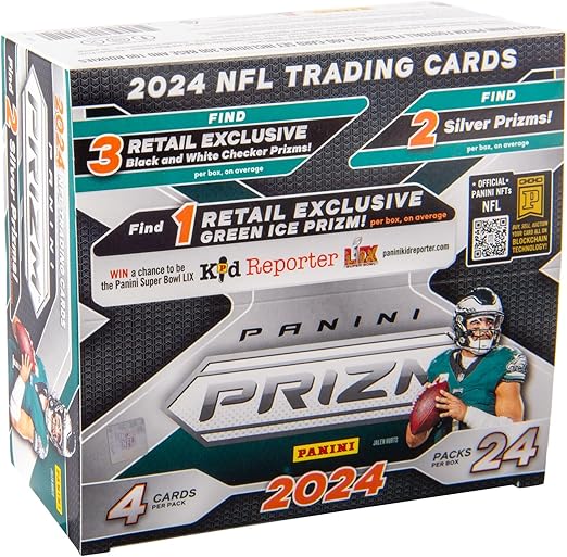 Amazon.com: 2024 Panini PRIZM NFL Football Trading Cards 24-Count ...